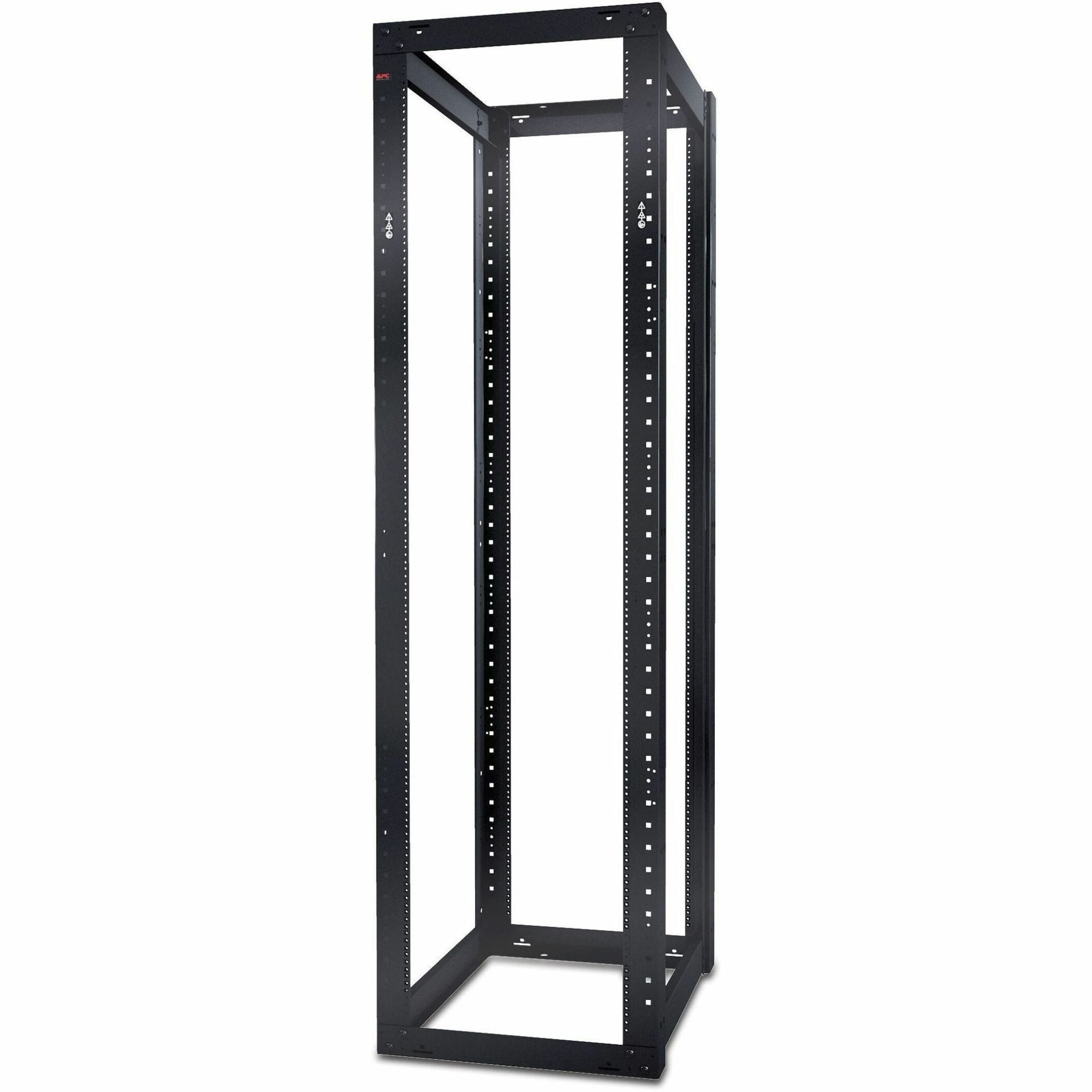 APC AR204A NetShelter 4 Post Open Frame Rack 44U #12-24 Threaded Holes ...