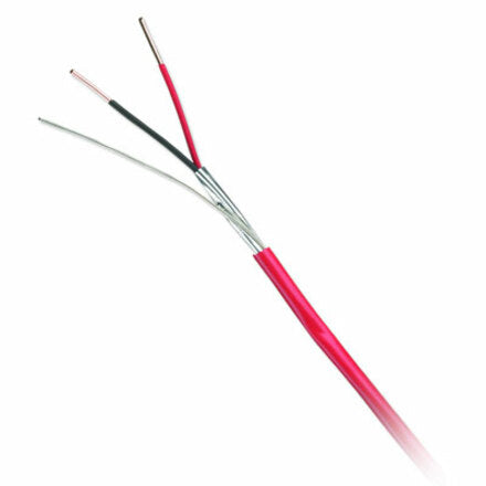 Genesis 44061104 16 AWG 2C SOL Shielded Riser, Red, 1000 ft. Pull Box ...