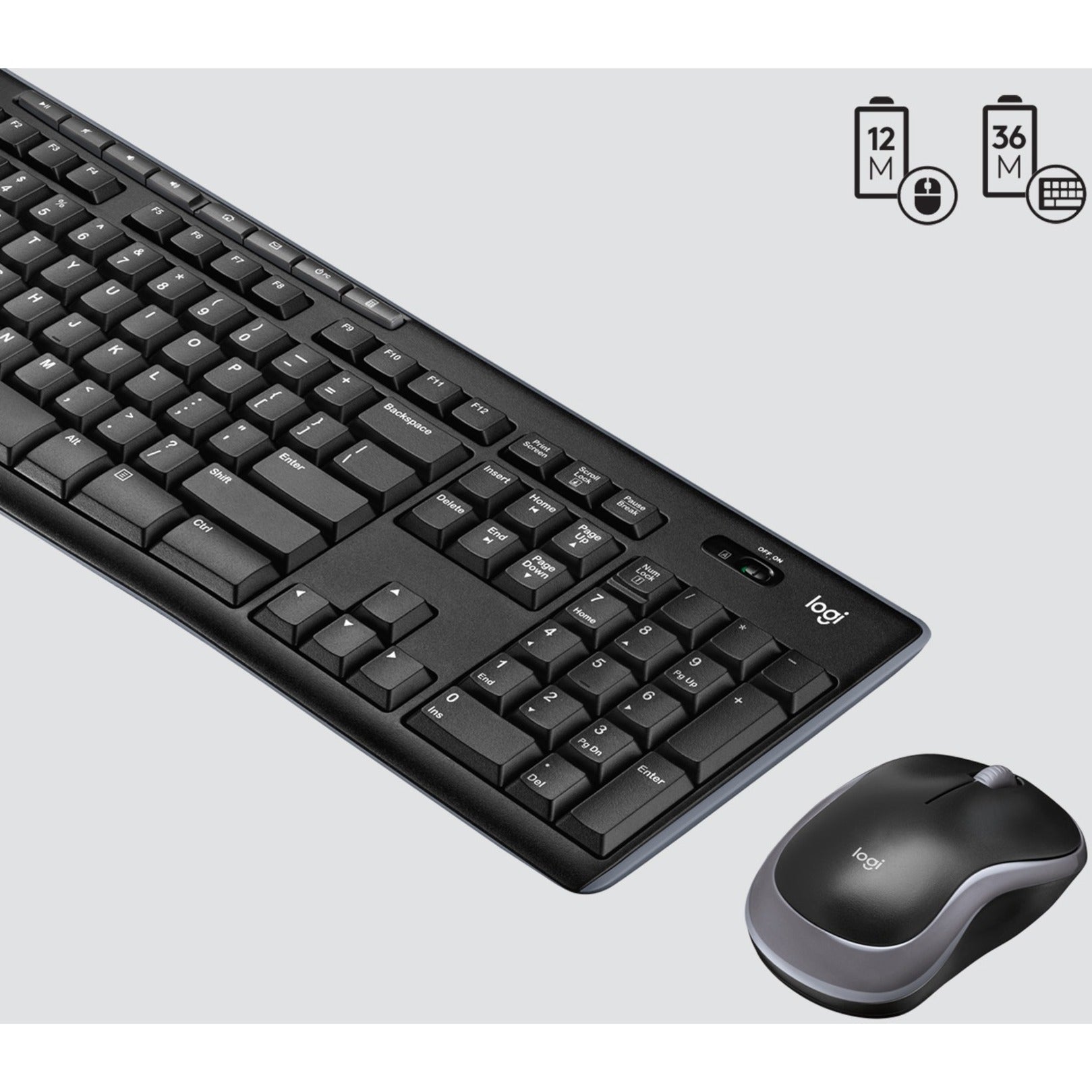 Logitech 920-004536 Wireless Combo MK270, Reliable Wireless Keyboard ...