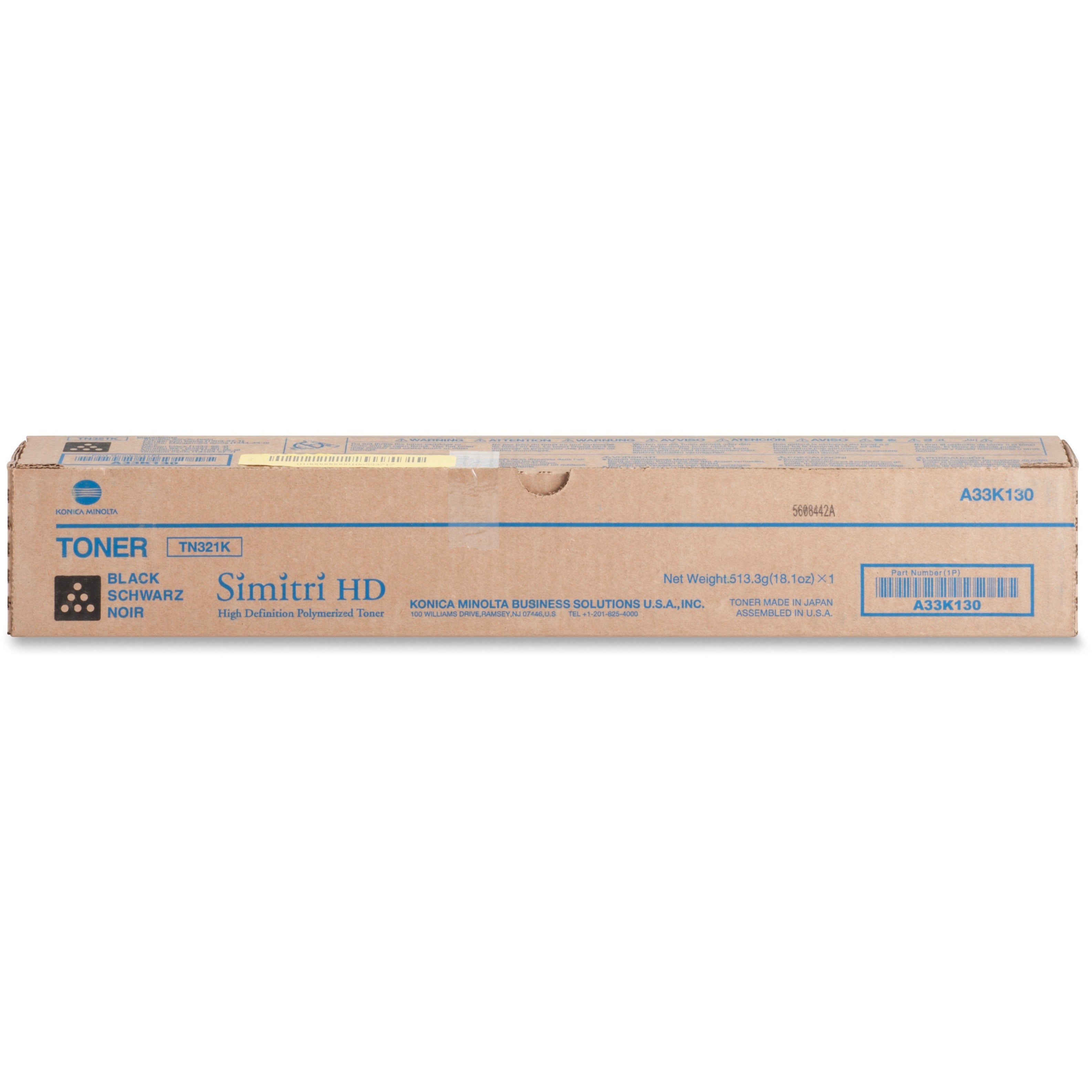 Konica Minolta TN321K Original Black Toner Cartridge, 27,000 Pages, Co ...