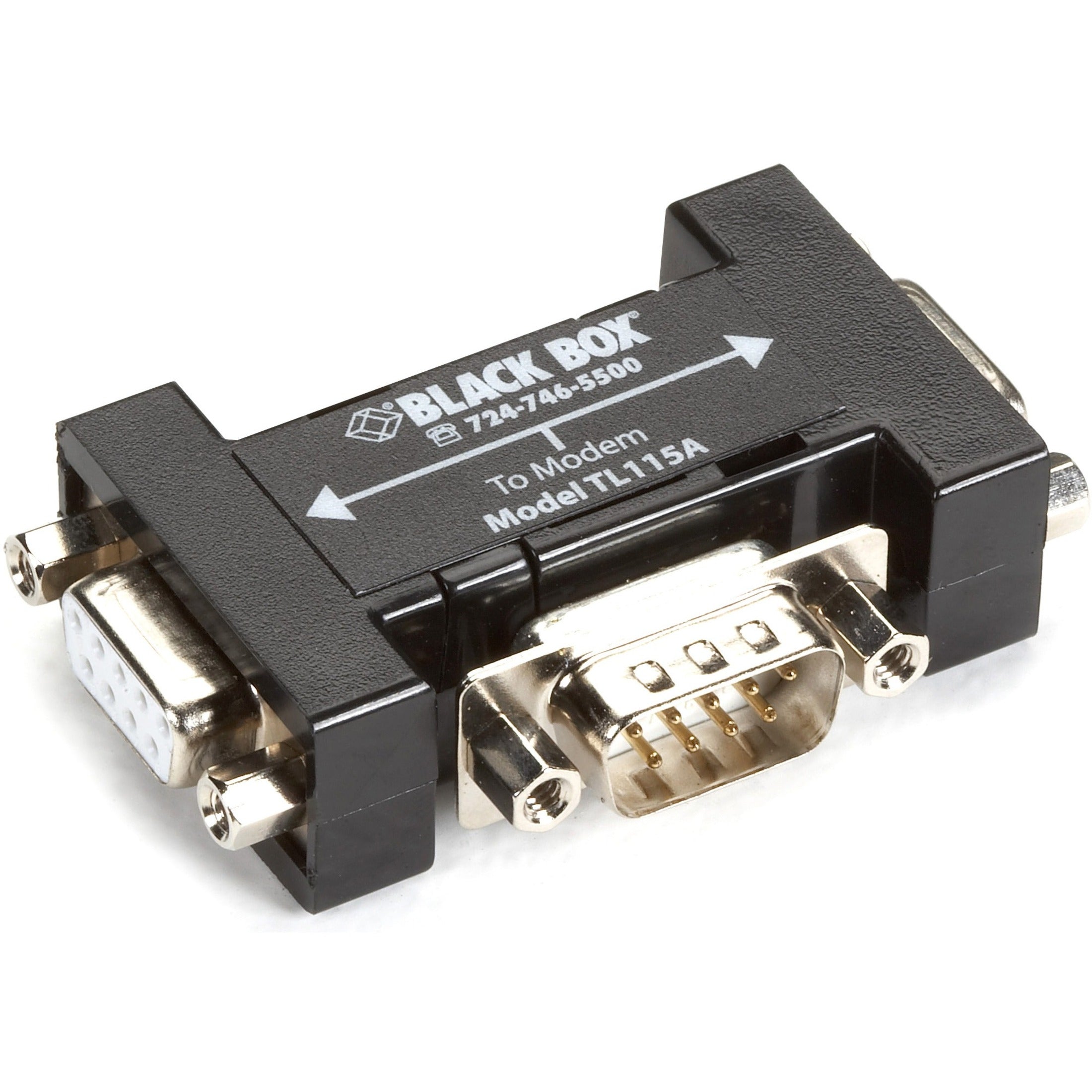 Black Box DB9 2-to-1 Modem Signal Splitter, Passive Port-Powered, Conn – Network Hardwares