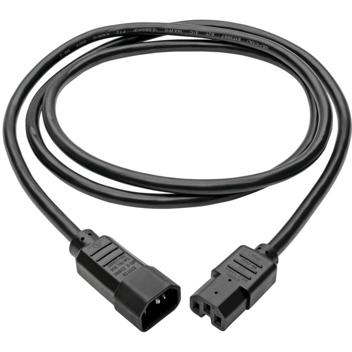 Tripp Lite P018-010 10-ft. Heavy Duty Computer Power Cord, 15A, 14AWG ...