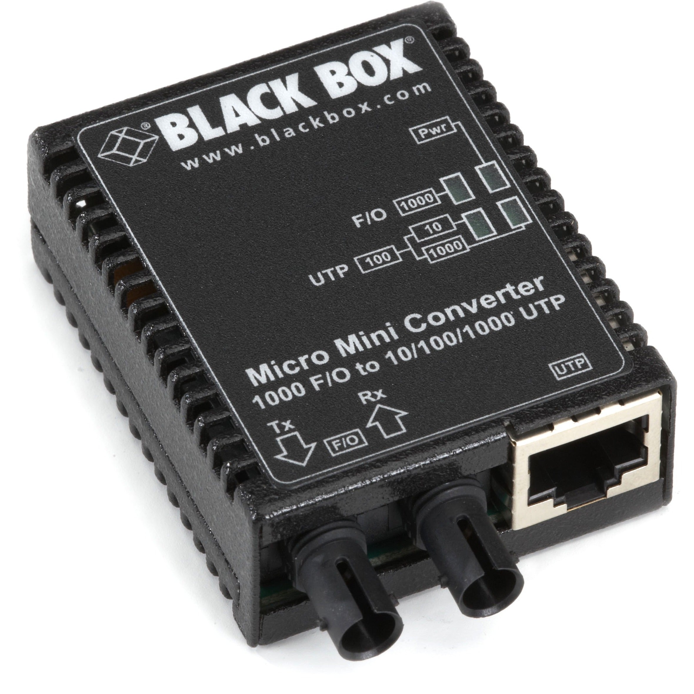 Black Box LMC4001A Transceiver/Media Converter 2-Port Gigabit Ethernet ...