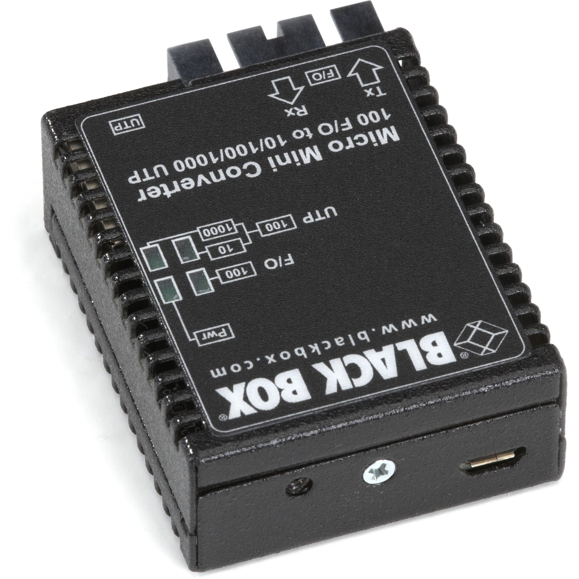 Black Box LMC404A Micro Mini Transceiver/Media Converter, Single-mode ...