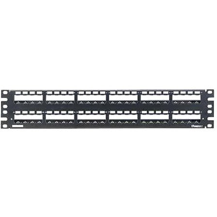 Panduit CP48WSBLY Modular Patch Panel, 48 Ports, Rack-mountable, Black ...