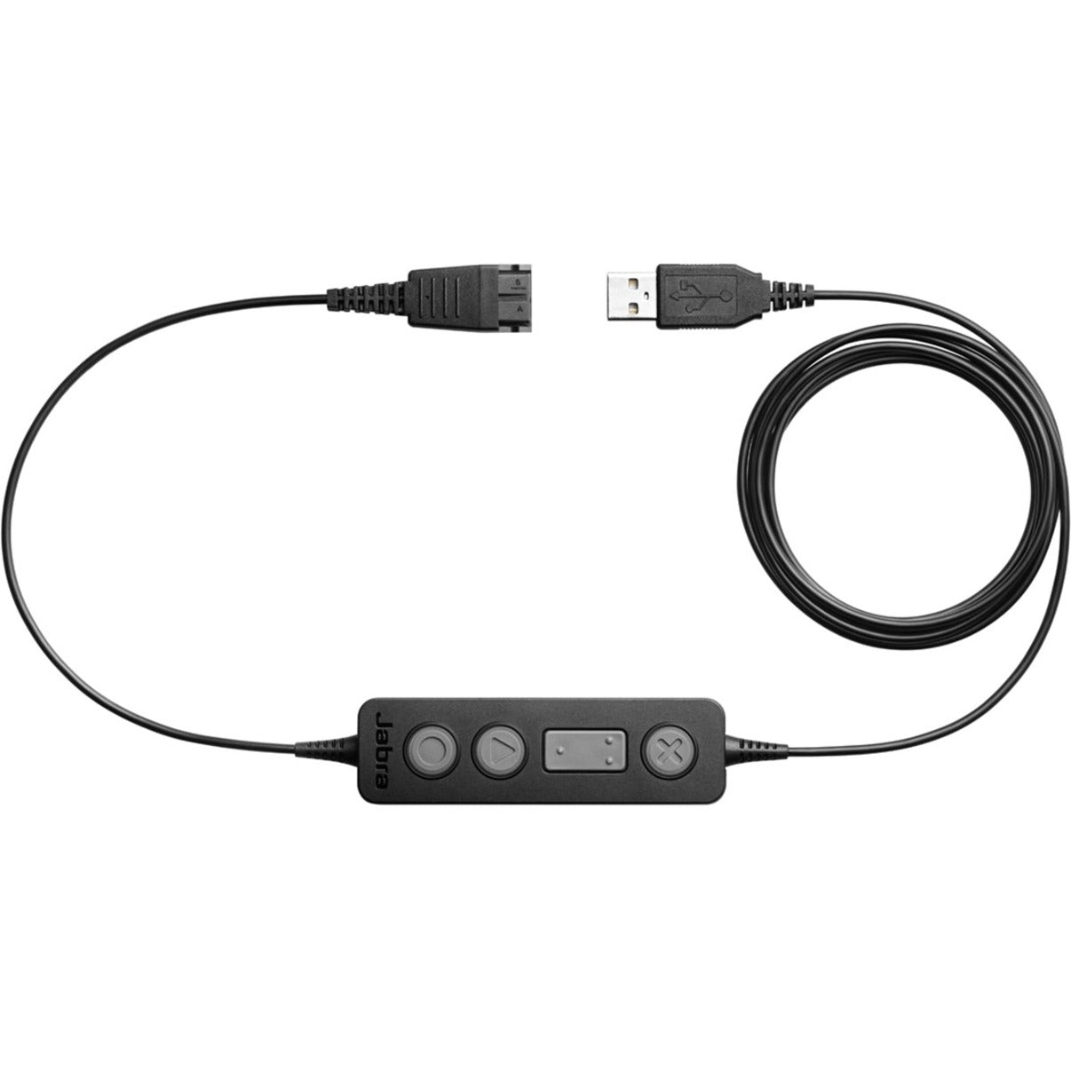 Jabra Link 260 USB Control Cable Adapter, Quick Disconnect to USB Type ...