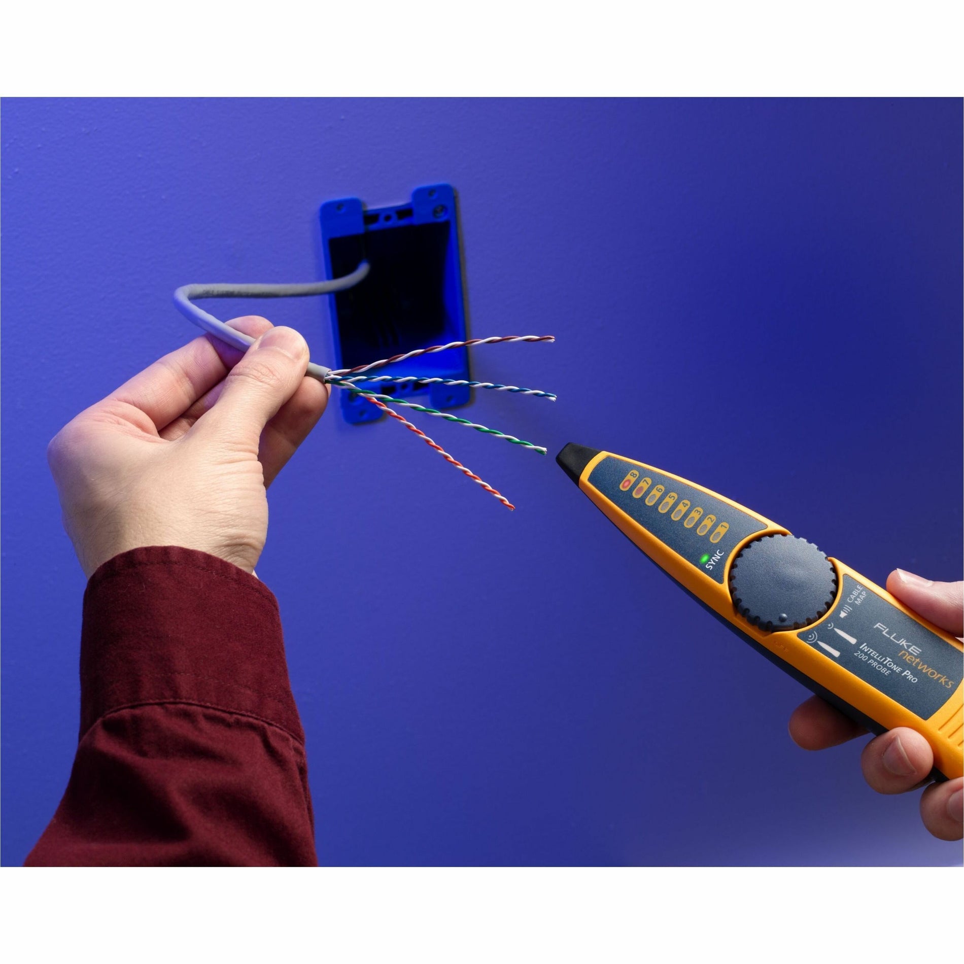 Fluke Networks MT-8200-60-KIT IntelliTone Pro 200 LAN Toner and Probe ...