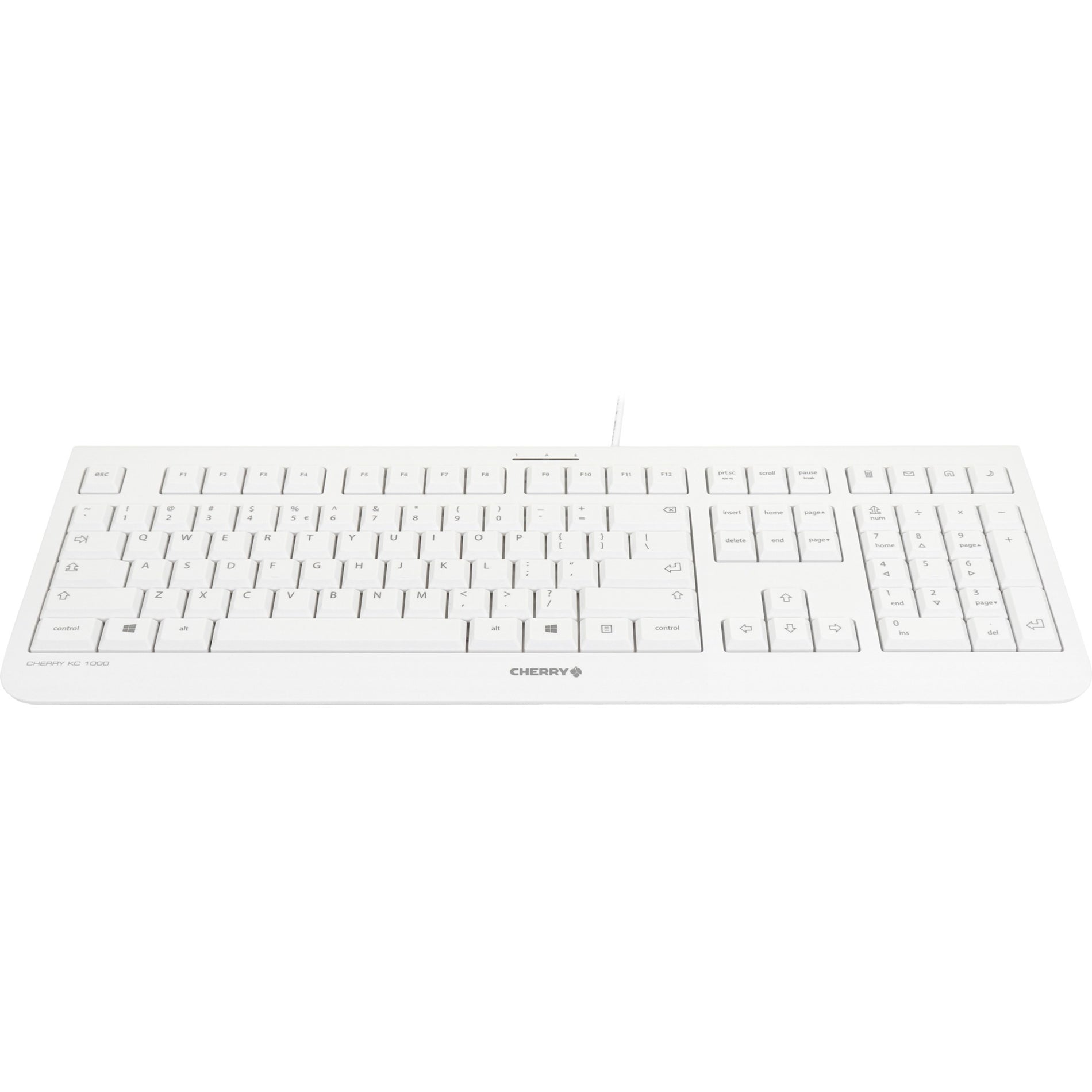 CHERRY JK-0800EU-0 KC 1000 Keyboard, 104 Keys, LED Indicator, Quiet Ke ...