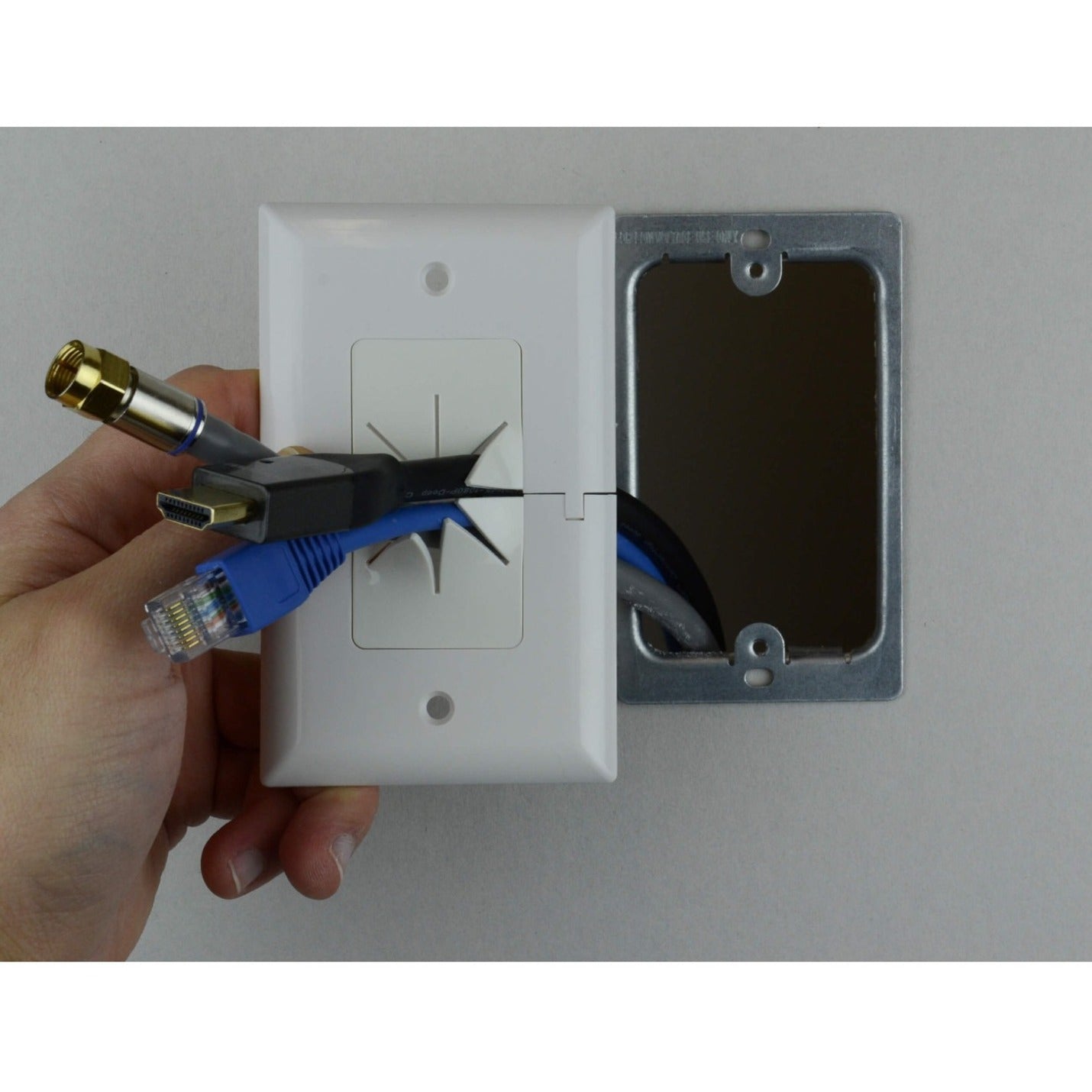 DataComm 45-0017-LA Flexible Split Plate Lite Almond, Amplify Your Aud ...