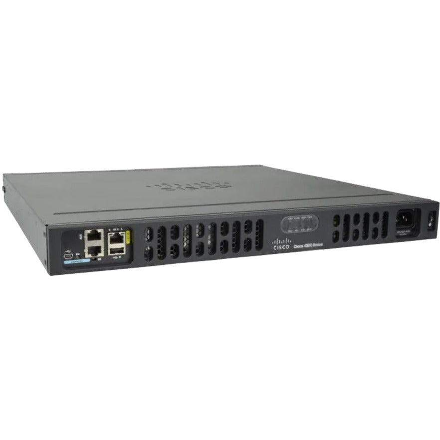Cisco ISR4331/K9 4331 Router, 4GB Flash Memory, 4GB Standard Memory, D ...