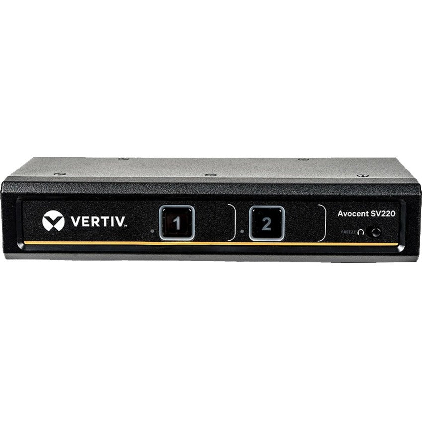 AVOCENT SV200 Desktop KVM Switch, 2-Port DVI-I USB, 4K 3840x2160 Resol ...