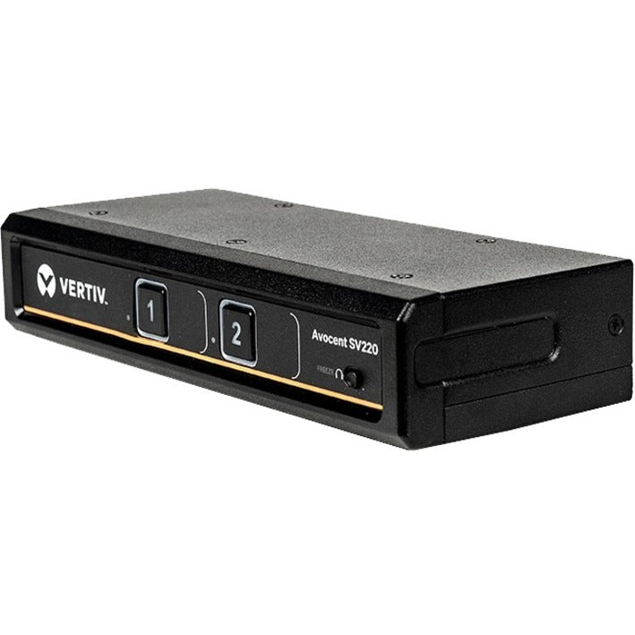 AVOCENT SV200 Desktop KVM Switch, 2-Port DVI-I USB, 4K 3840x2160 Resol ...