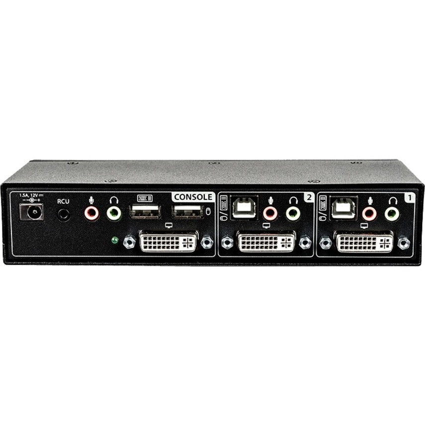AVOCENT SV200 Desktop KVM Switch, 2-Port DVI-I USB, 4K 3840x2160 Resol ...