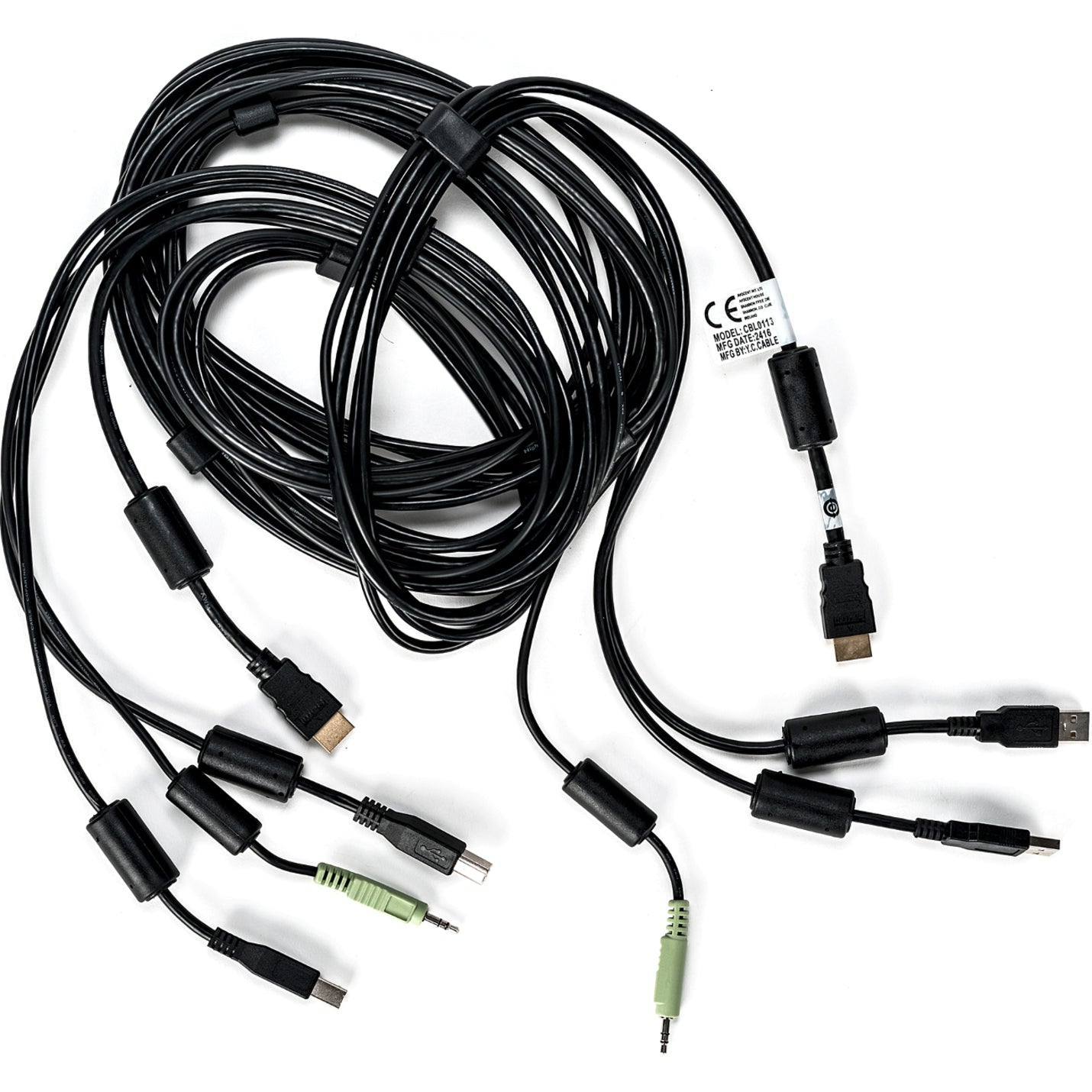 VERTIV CBL0113 KVM Cable, 10.01 ft, USB Type B - HDMI - Mini-phone Aud ...