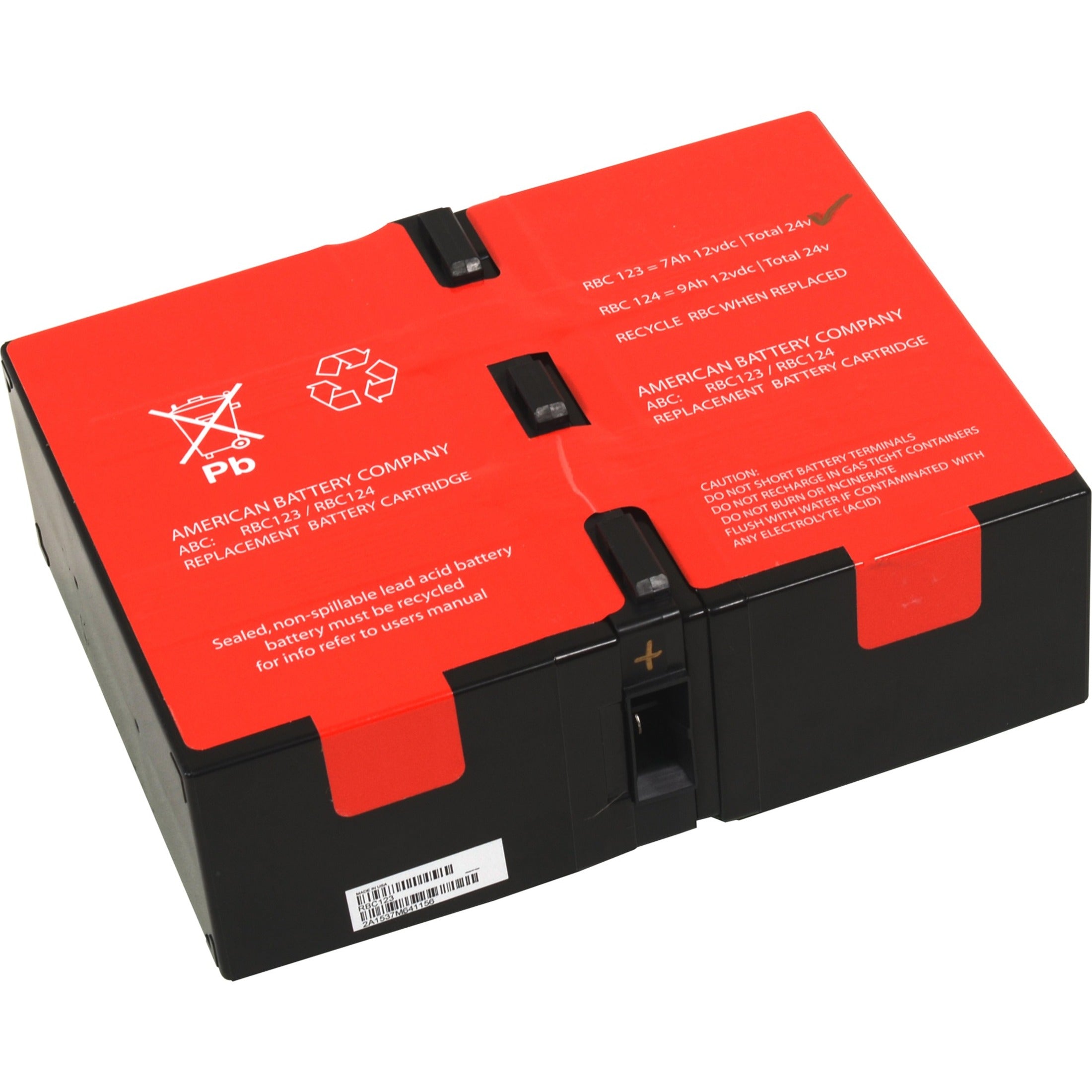 ABC RBC124 UPS Replacement Battery for APC, 2 Year Warranty, 9000mAh ...