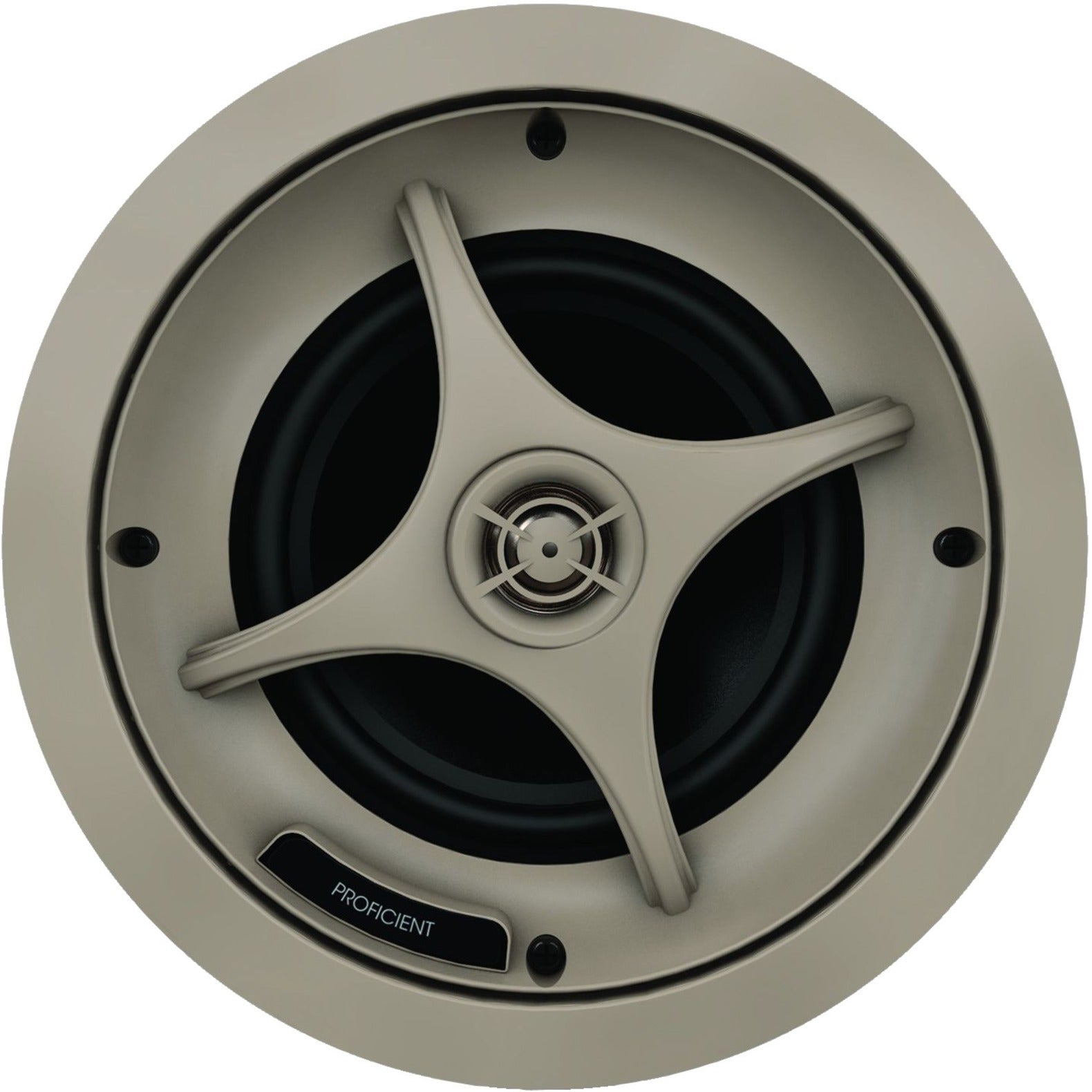 Proficient Audio C635 6-1/2" Ceiling Speakers, Aluminum Titanium, 100W ...