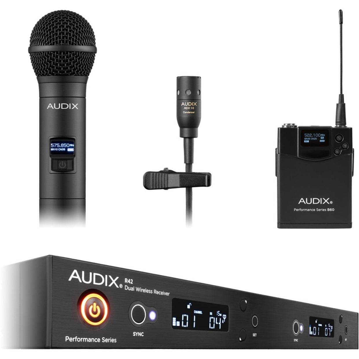 Audix Performance Wireless Microphone System, Dynamic Hyper-cardioid ...