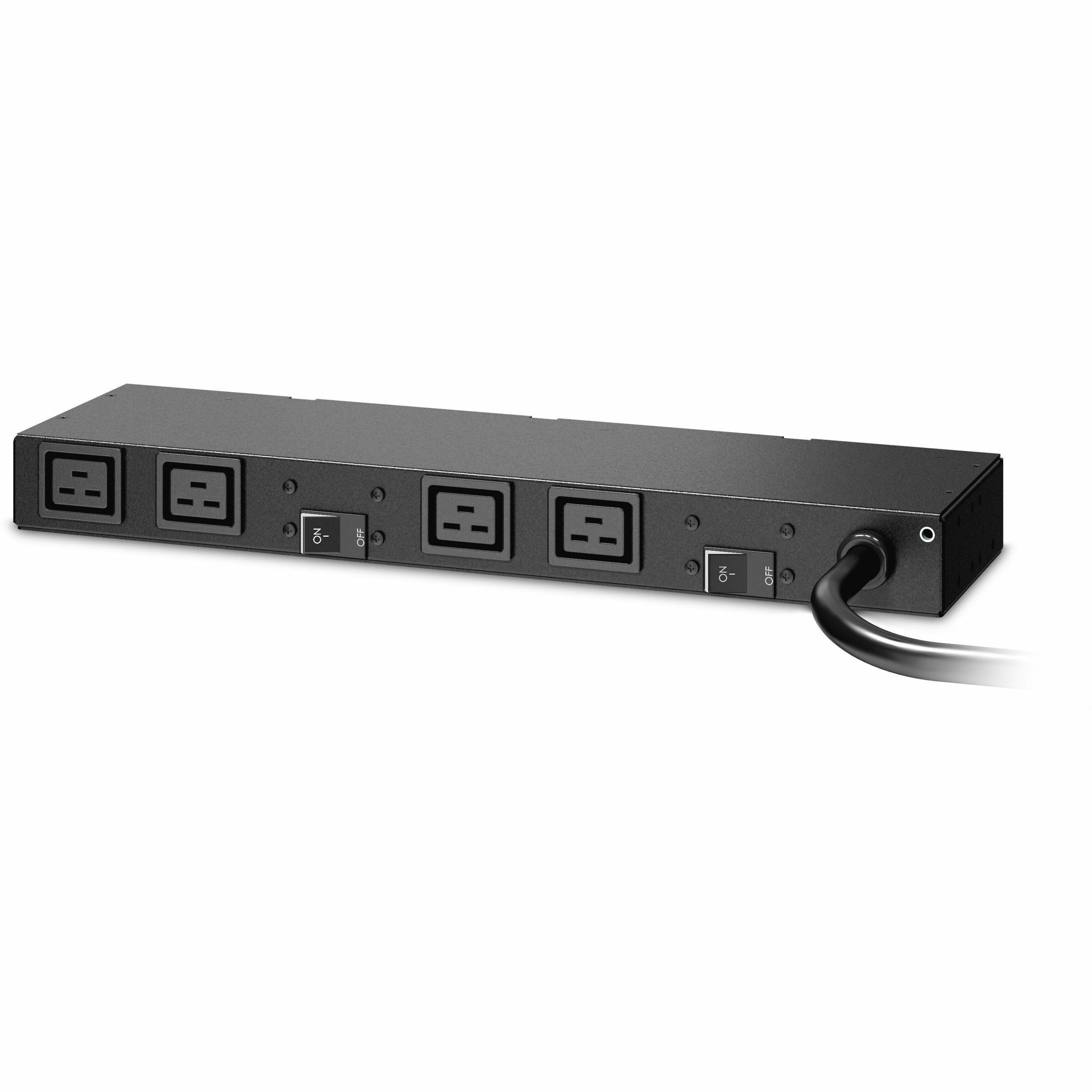 APC AP6031A Basic 4-Outlet PDU, 30A Input, 230V AC, 208V AC, 200V AC ...