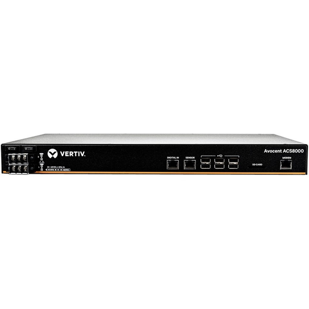 AVOCENT ACS 8000 48-Port Console Server, Gigabit Ethernet, Dual DC Pow ...