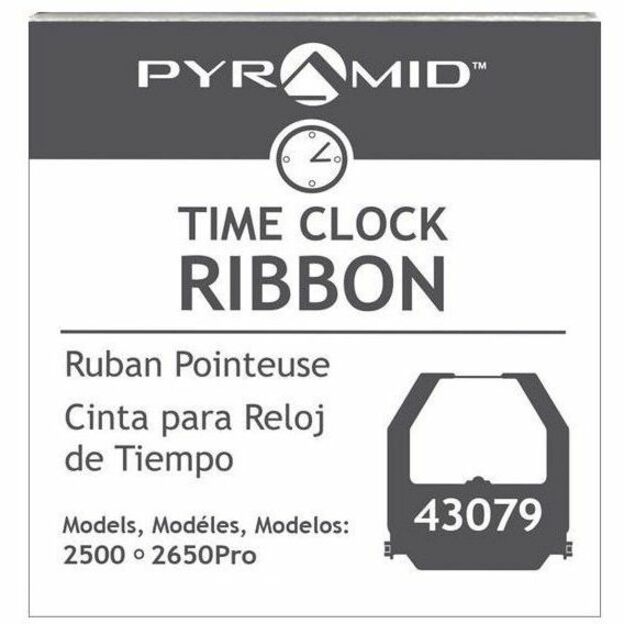 Pyramid 43079 2650Pro Time Clock Replacement Ribbon, Black - 1 Each ...