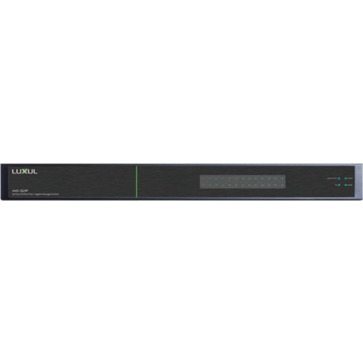 Luxul AMS-2624P 26-Port Gigabit Stackable PoE+ L2/L3 Managed Switch, T ...