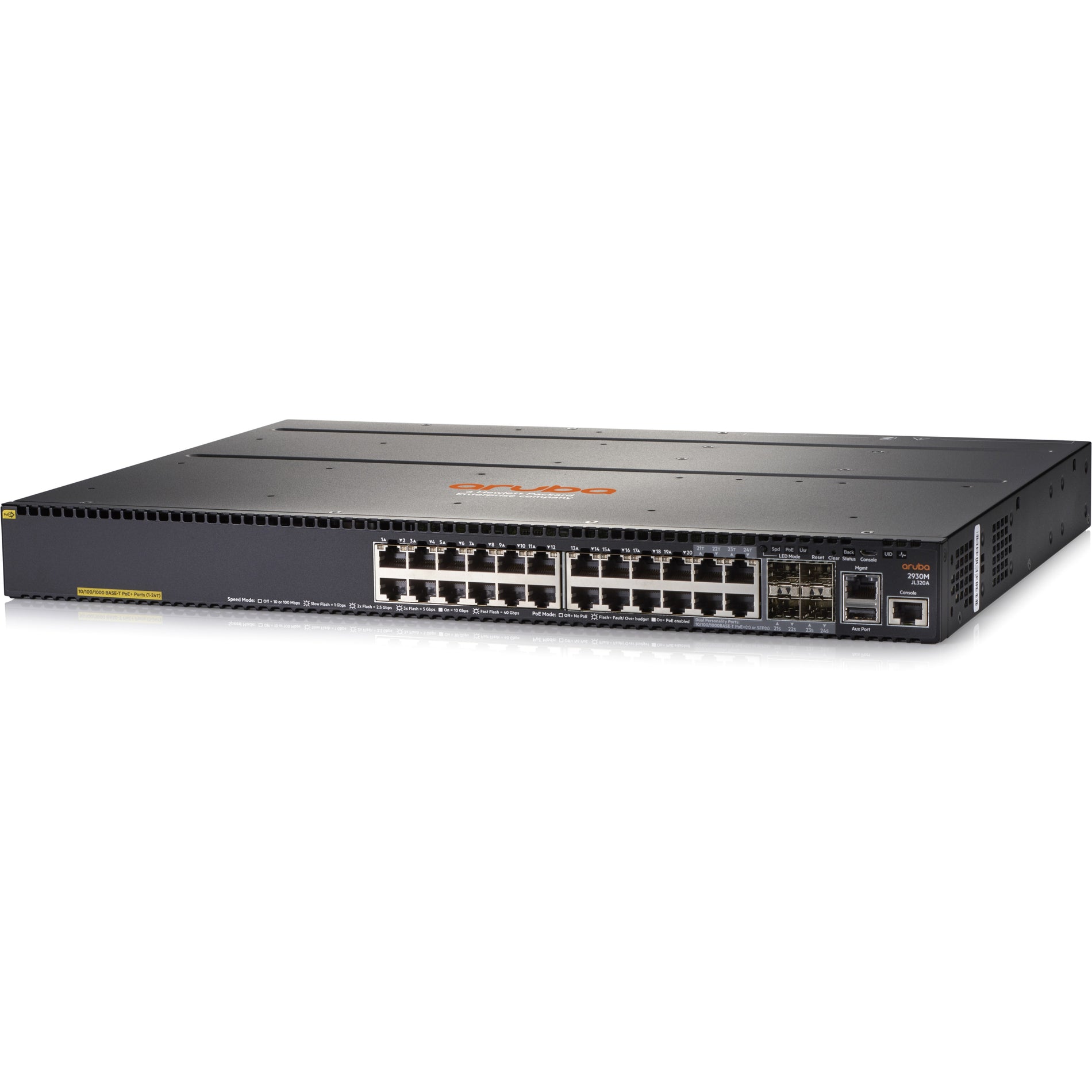 Aruba JL320A 2930M 24G POE+ with 1-Slot Switch, Ethernet Switch for Re ...