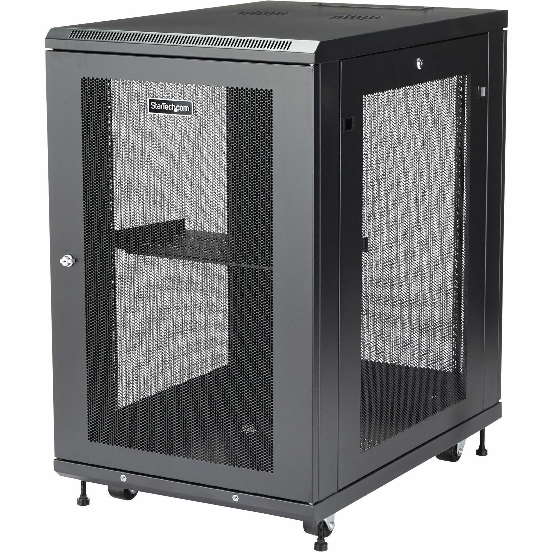 StarTech.com RK1833BKM Server Rack Cabinet - 18U - 31in Deep Enclosure ...
