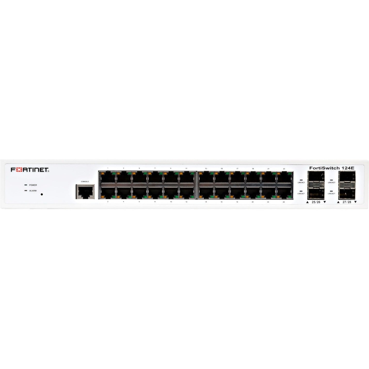 Fortinet FS-124E FortiSwitch Ethernet Switch, 24 Port Gigabit Network ...