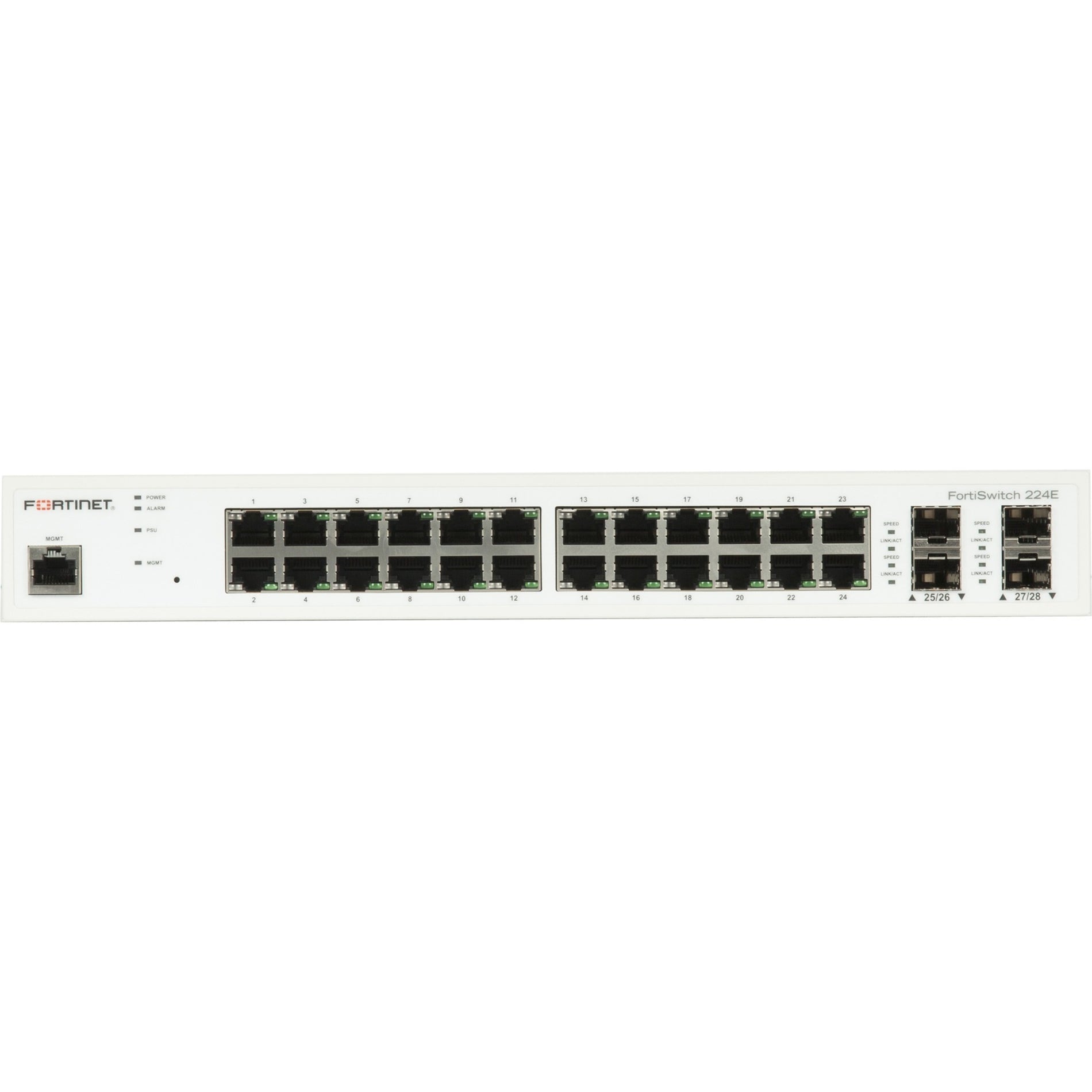Fortinet FS-224E FortiSwitch Ethernet Switch, Gigabit, 24 Ports, Lifet ...