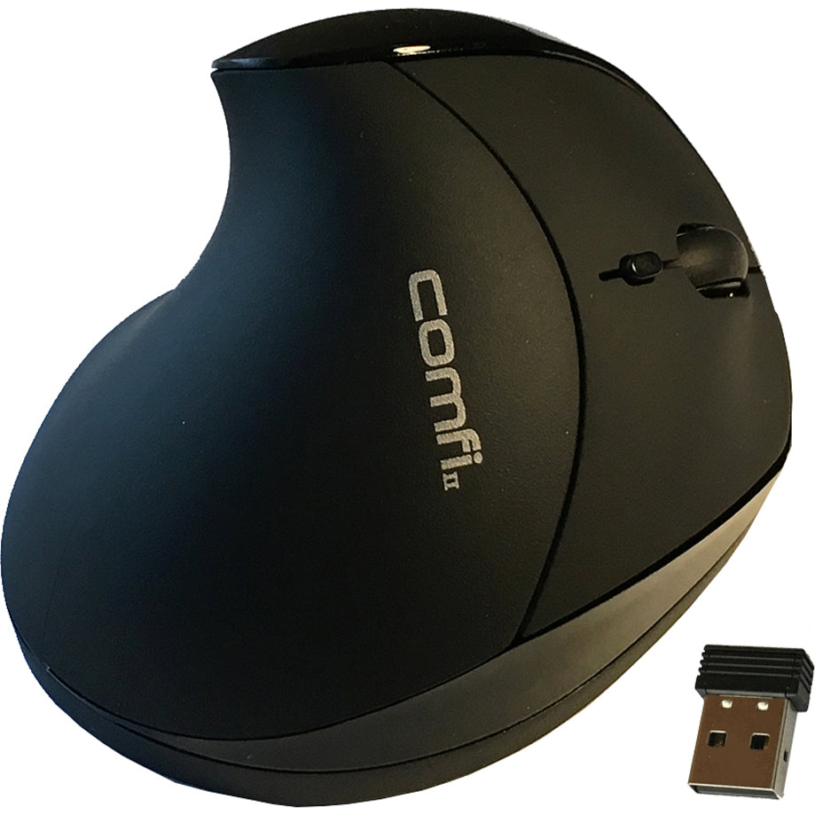 Ergoguys EM011-BKW Comfi II Wireless Ergonomic Computer Mouse in Black ...