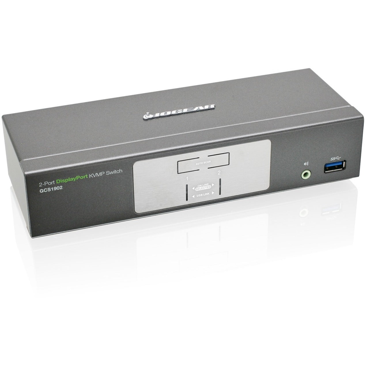 IOGEAR GCS1902 2-Port DisplayPort KVMP Switch with USB 3.0 Hub, Expand ...