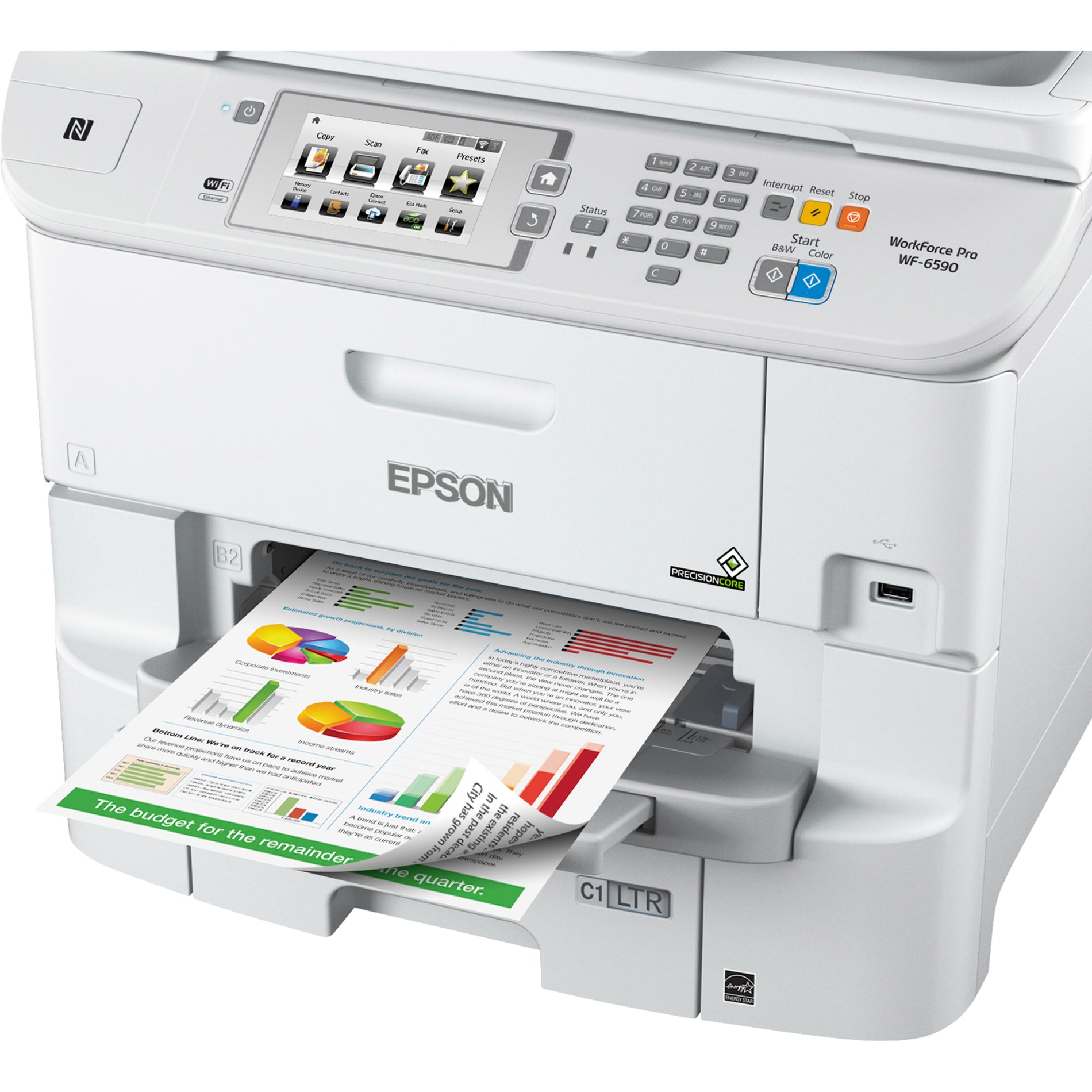 Epson C11CD49201-NA WorkForce Pro WF-6590 Network Multifunction Color ...