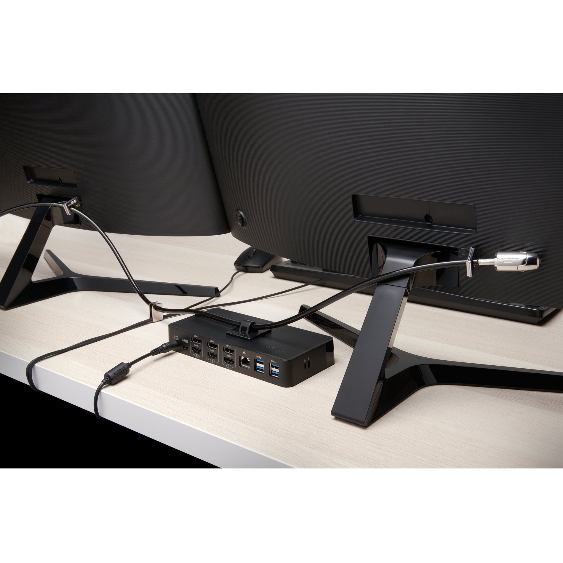 Kensington K64424WW Desktop & Peripherals Locking Kit 2.0, Keyed Lock ...