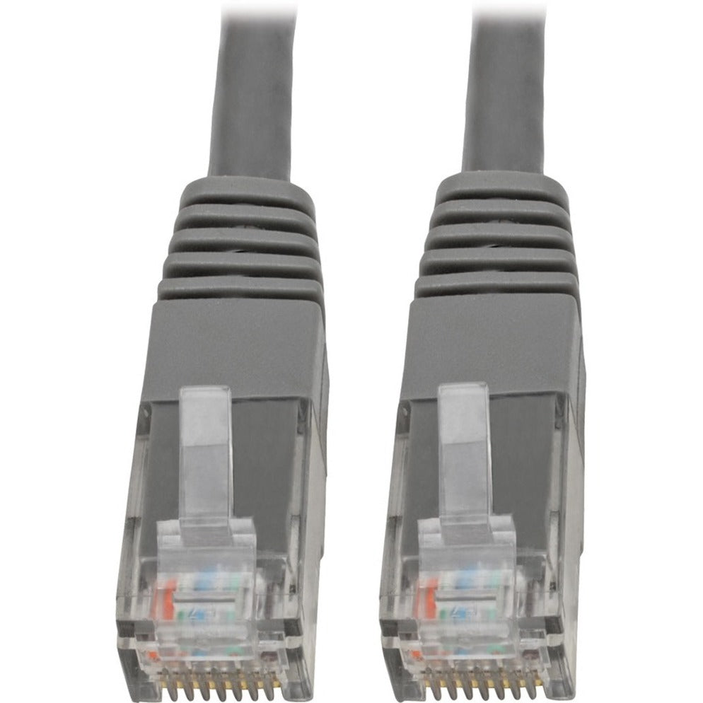 Tripp Lite N200-010-GY Premium RJ-45 Patch Network Cable, 10 ft, 1 Gbi ...