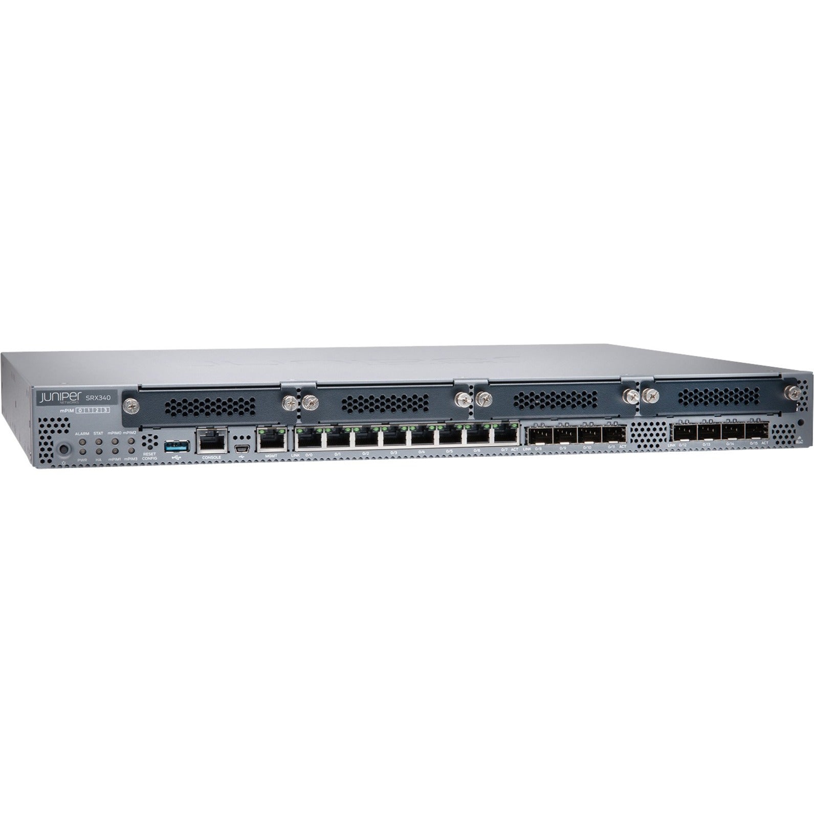 Juniper SRX340-SYS-JE SRX340 Router, 8 Ports, Gigabit Ethernet, 1U Rac ...