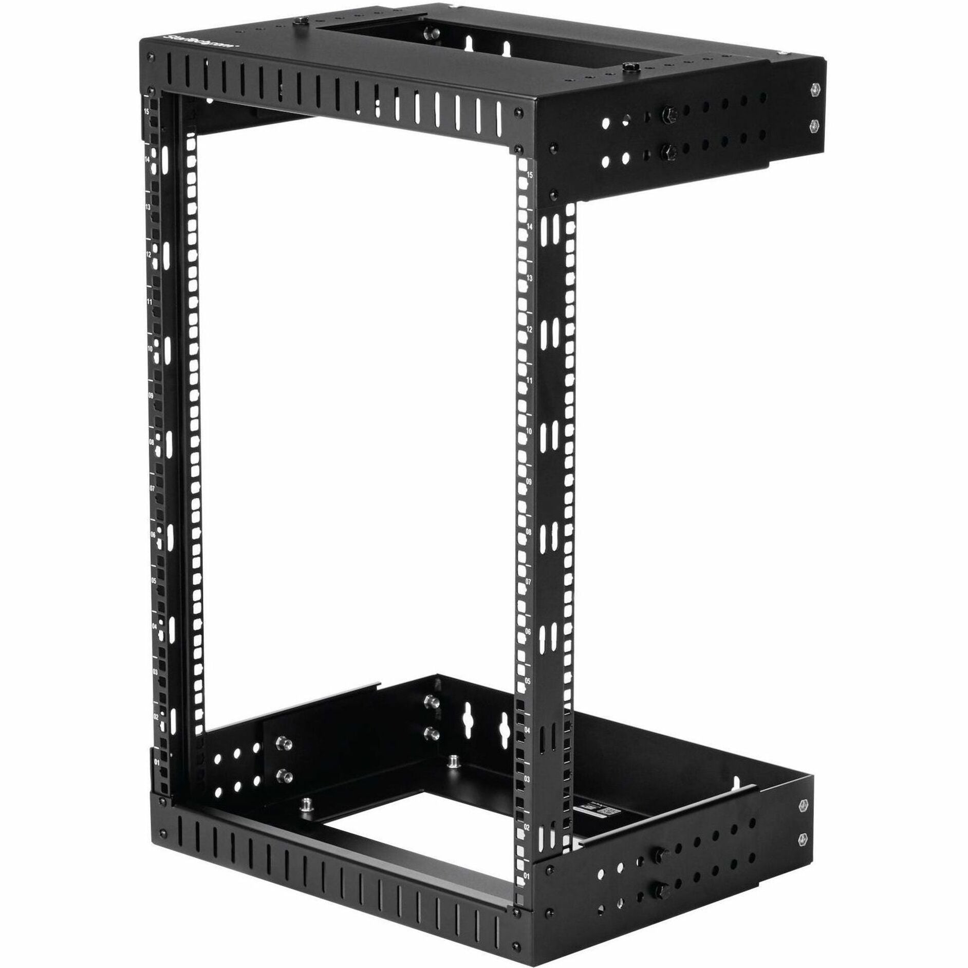 StarTech.com RK15WALLOA 15U Wall Mount Server Rack, Adjustable Mountin ...