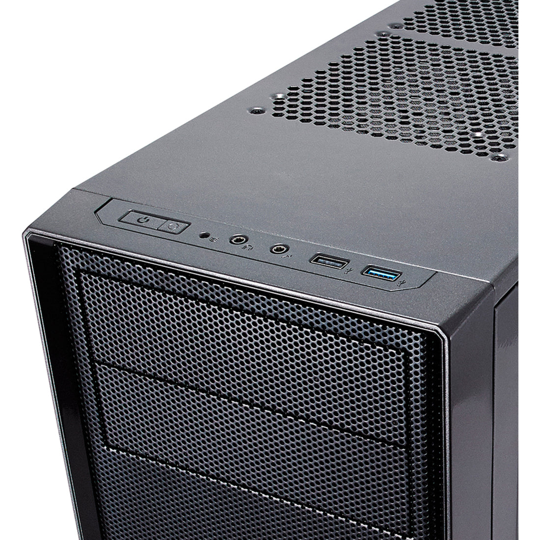 Fractal Design FD-CA-FOCUS-GY-W Focus G Computer Case with Windowed Si ...