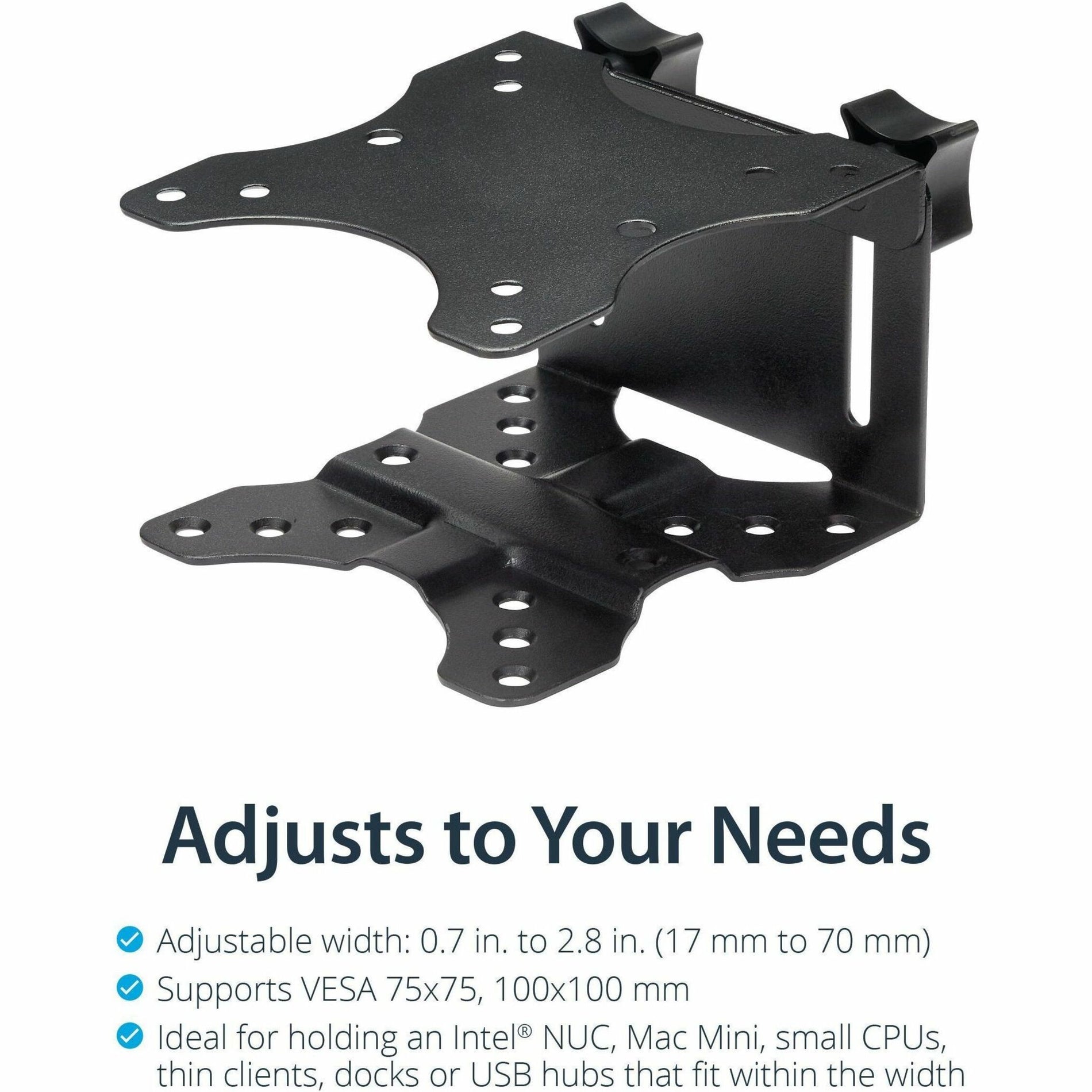 StarTech.com ACCSMNT Thin Client Mount - VESA Mounting Bracket, Under ...