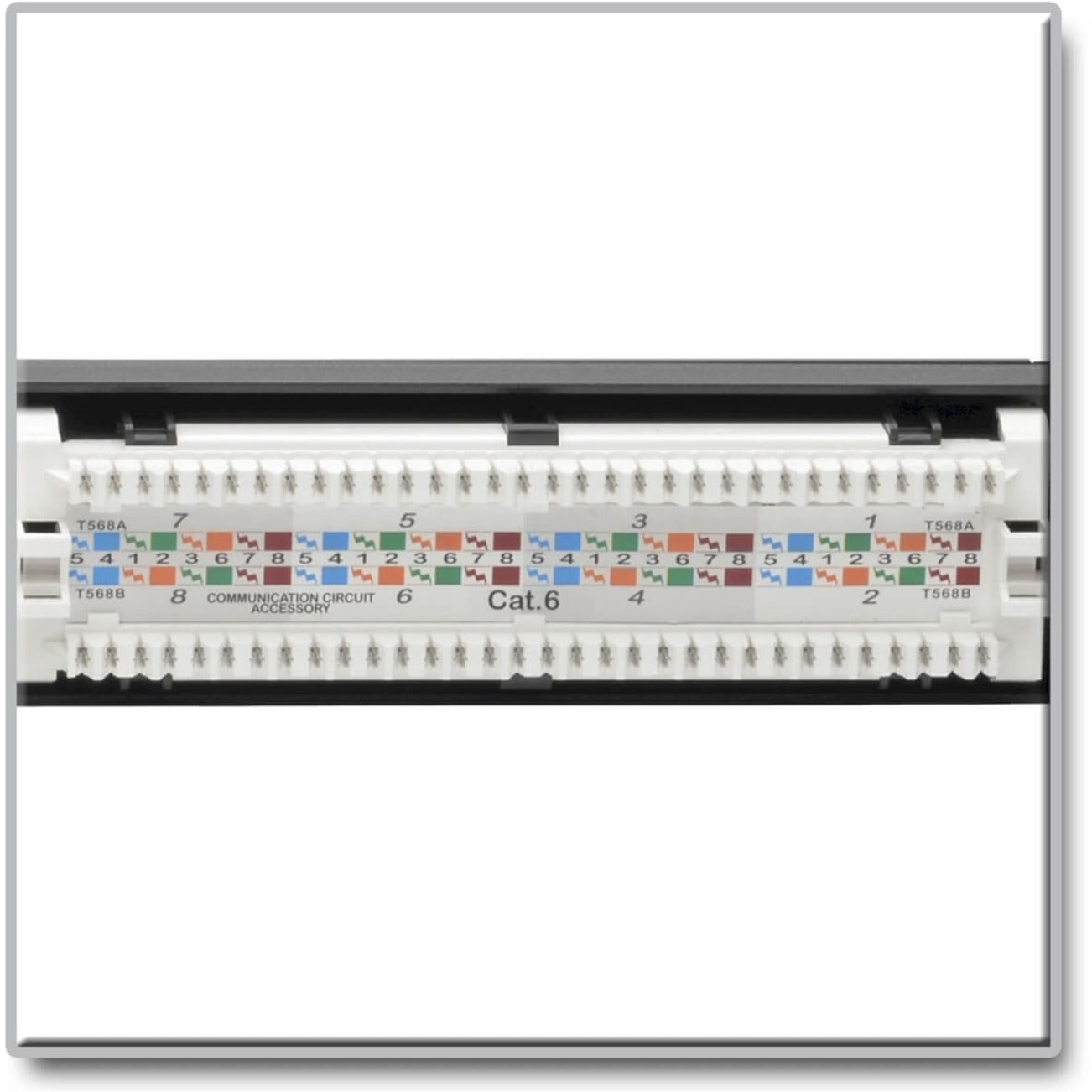 Tripp Lite N252-P24 24-Port 1U Rack-Mount Cat6 Patch Panel - PoE+ Comp ...