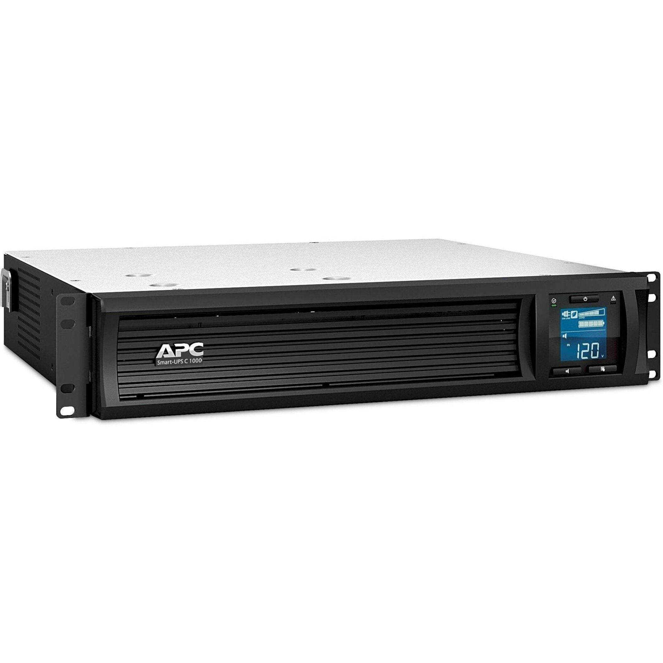 APC SMC1000-2UC Smart-UPS C 1000VA LCD RM 2U 120V with SmartConnect, E ...