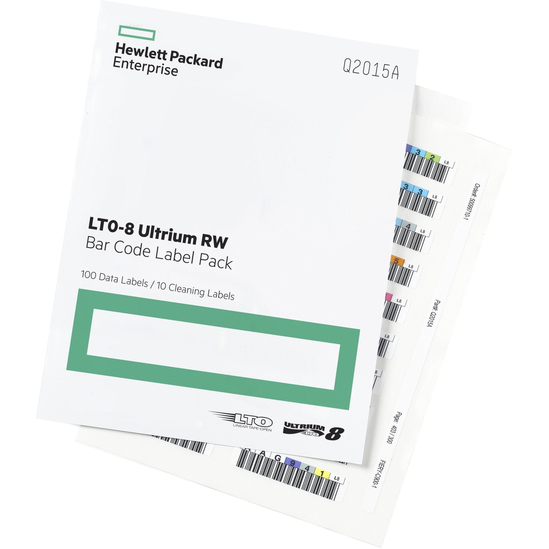 HPE Q2015A LTO-8 Ultrium RW แท็กบาร์โค้ด แพ็ค 110 แท็ก พิมพ์ได้ ...