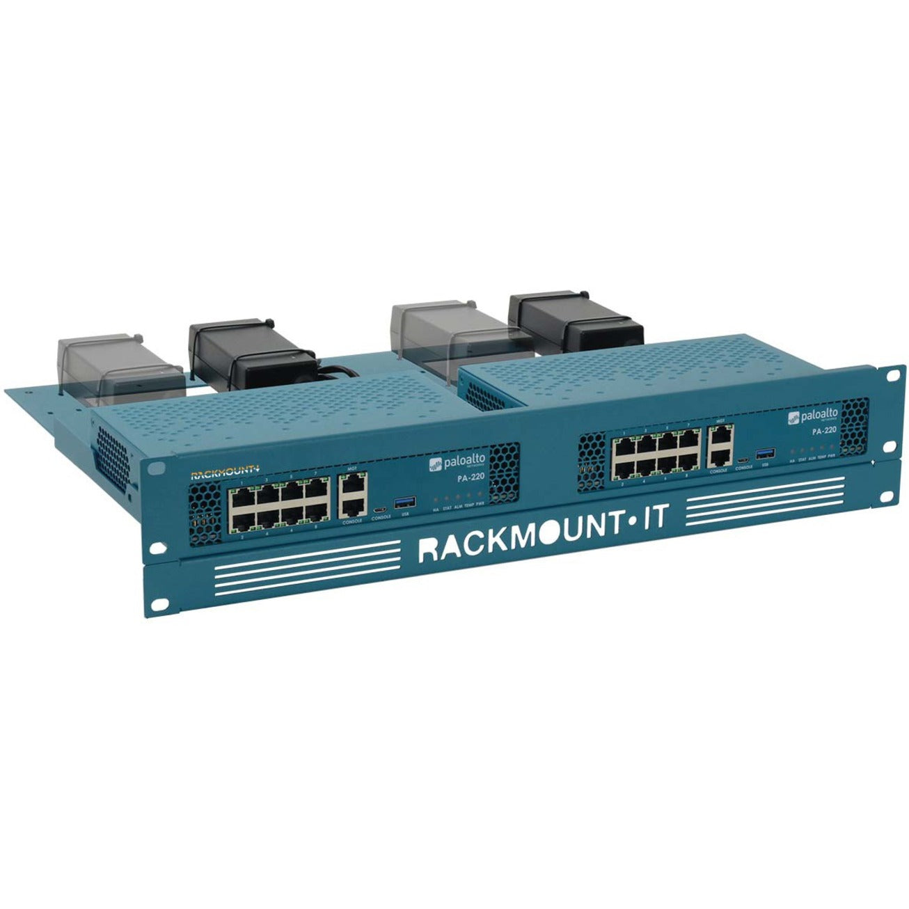 RACKMOUNT.IT RM-PA-T3 Rack Shelf, Azure Blue, 2U, 19" Width, 8.5" Dept ...