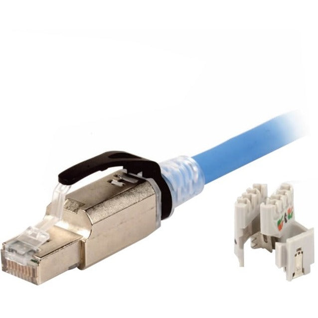 Siemon Z-PLUG Field-Terminated Network Connector, RJ-45 Male, PoE Comp ...