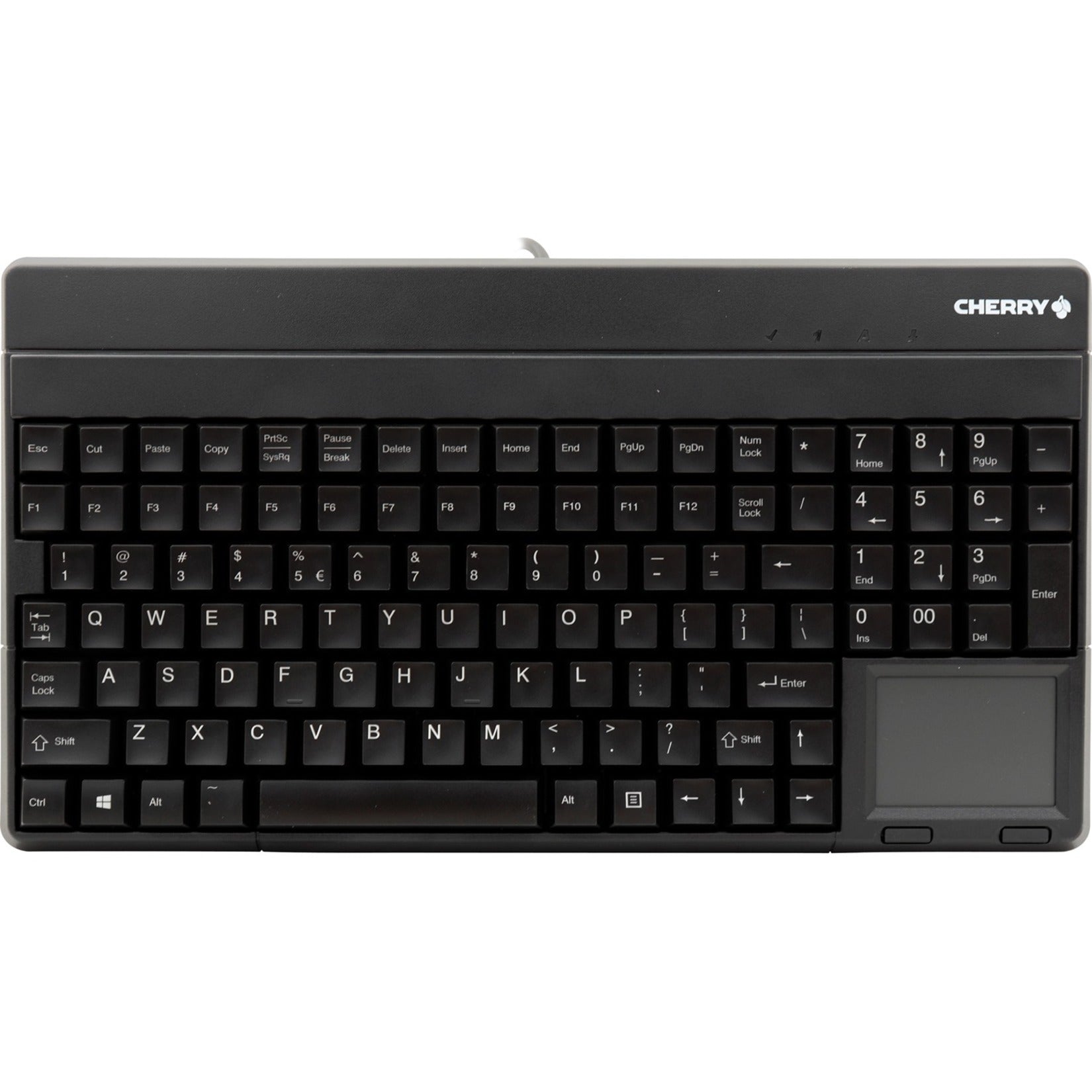 CHERRY G86-62401 Industrial Keyboard with TouchPad, 106-Key USB, Spill ...