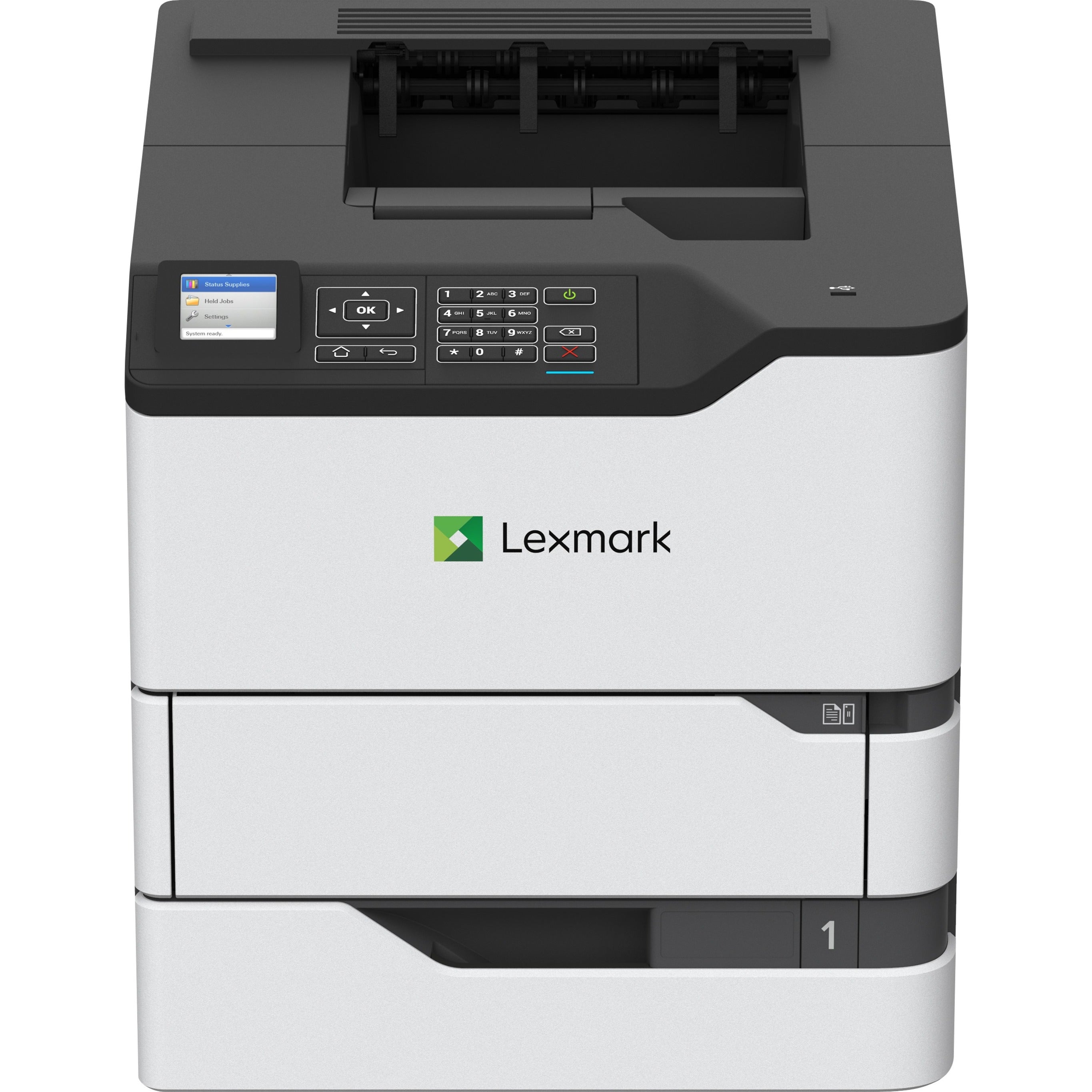 Lexmark 50G0100 MS821dn Desktop Laser Printer, Monochrome, 55 ppm, Aut ...