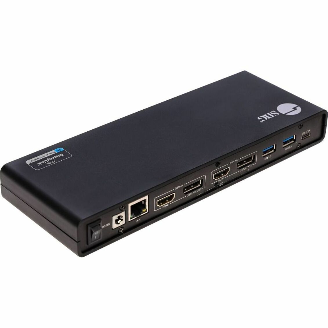 SIIG JU-DK0811-S1 USB 3.1 Type-C Dual 4K Docking Station with Power De ...