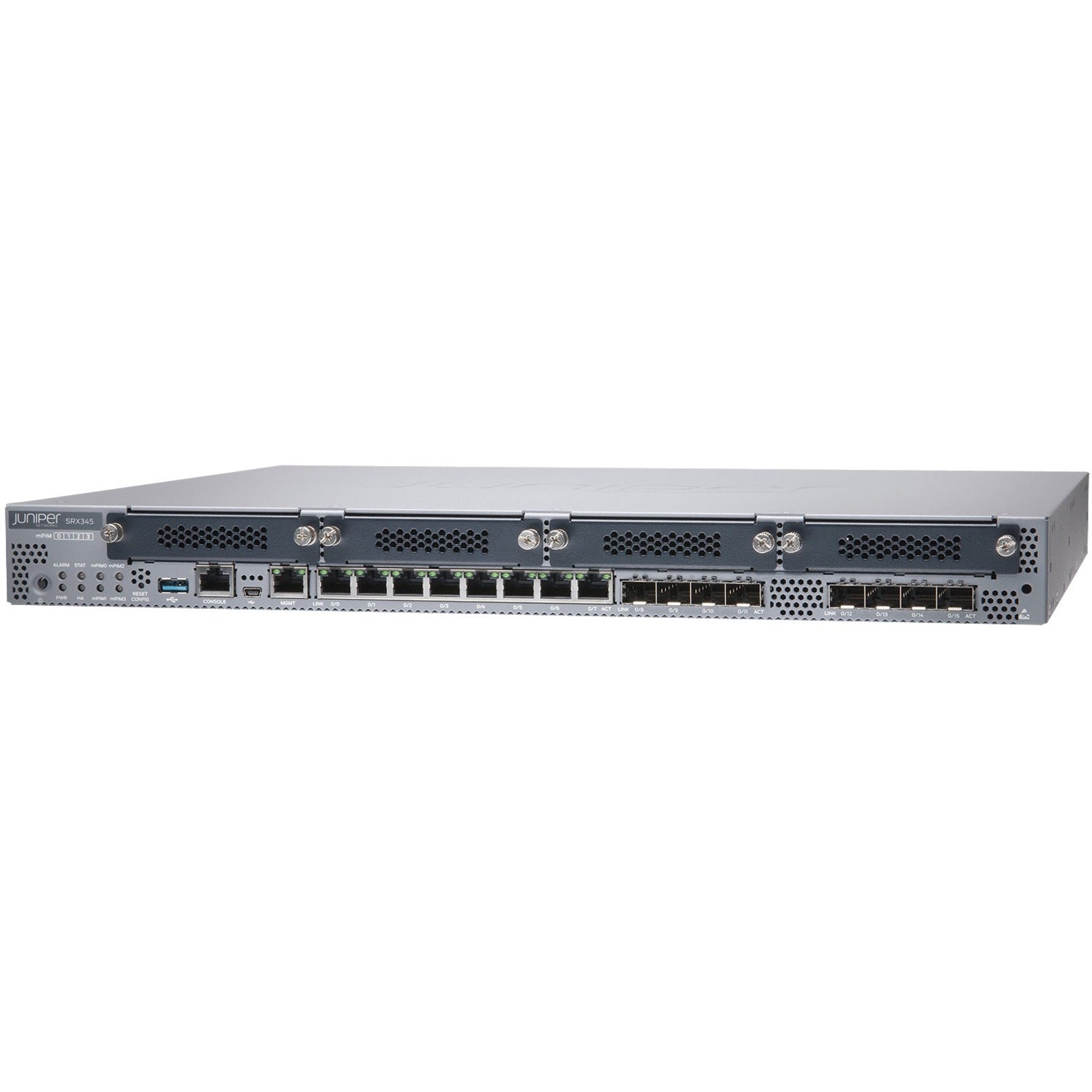 Juniper SRX345-SYS-JB-DC SRX345 Router, 8 Ports, 12 Expansion Slots, G ...