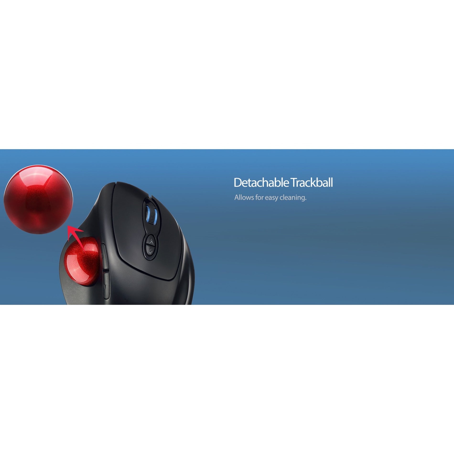 Adesso IMOUSE T30 Wireless Programmable Ergonomic Trackball Mouse, 7 B ...