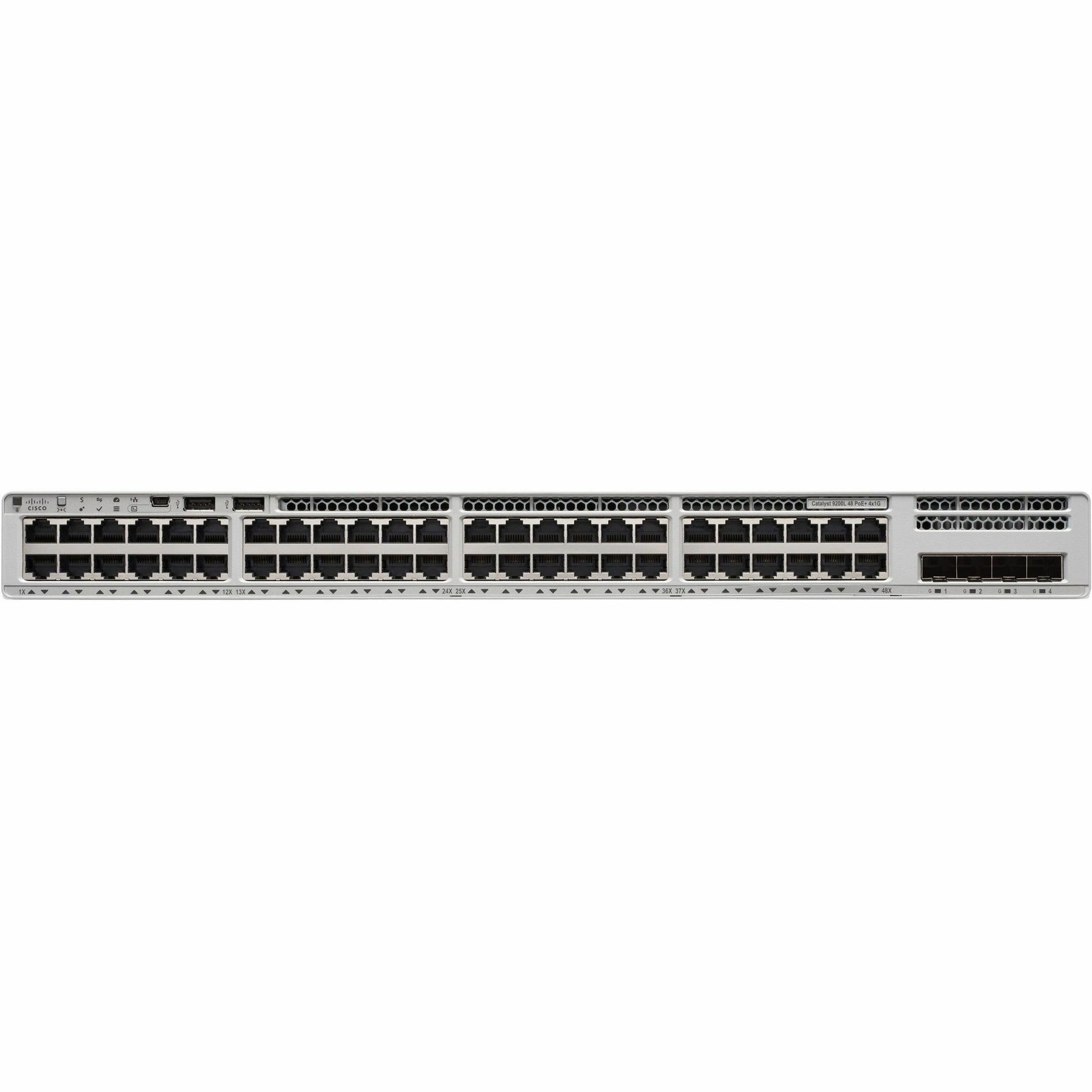 Cisco C9200L-48P-4G-E Catalyst 9200 Layer 3 Switch, Gigabit Ethernet U ...