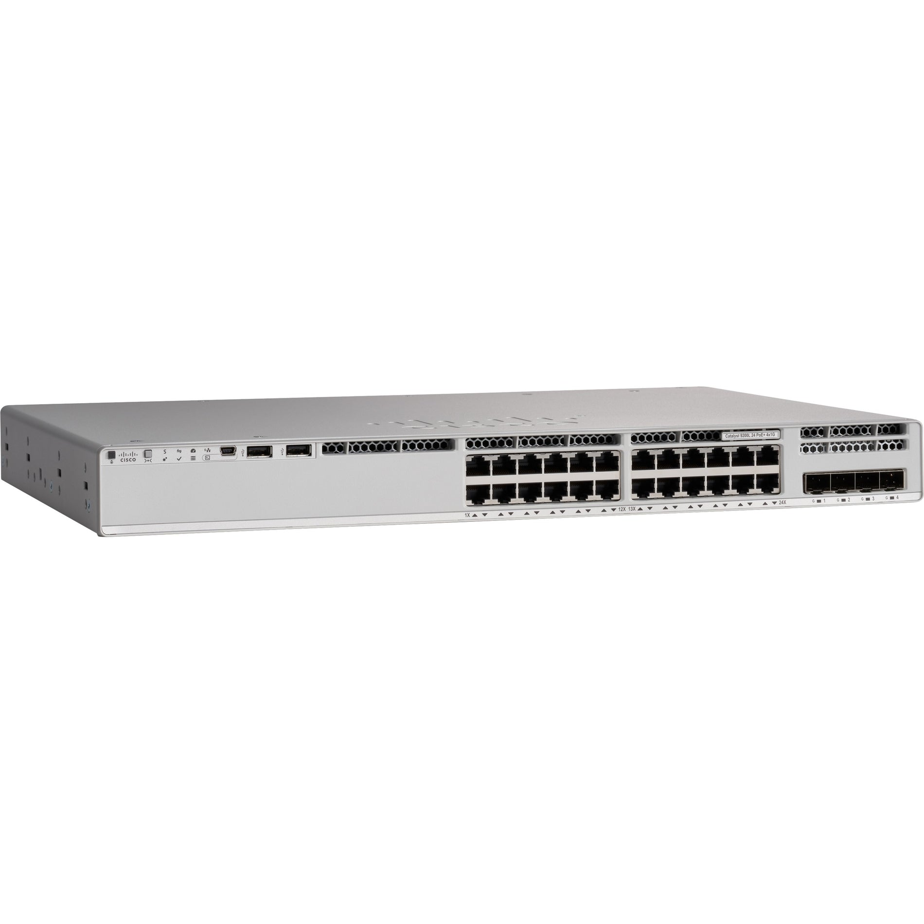 Cisco C9200L-24P-4G-A Catalyst Ethernet Switch, 24 Port Gigabit Ethern ...